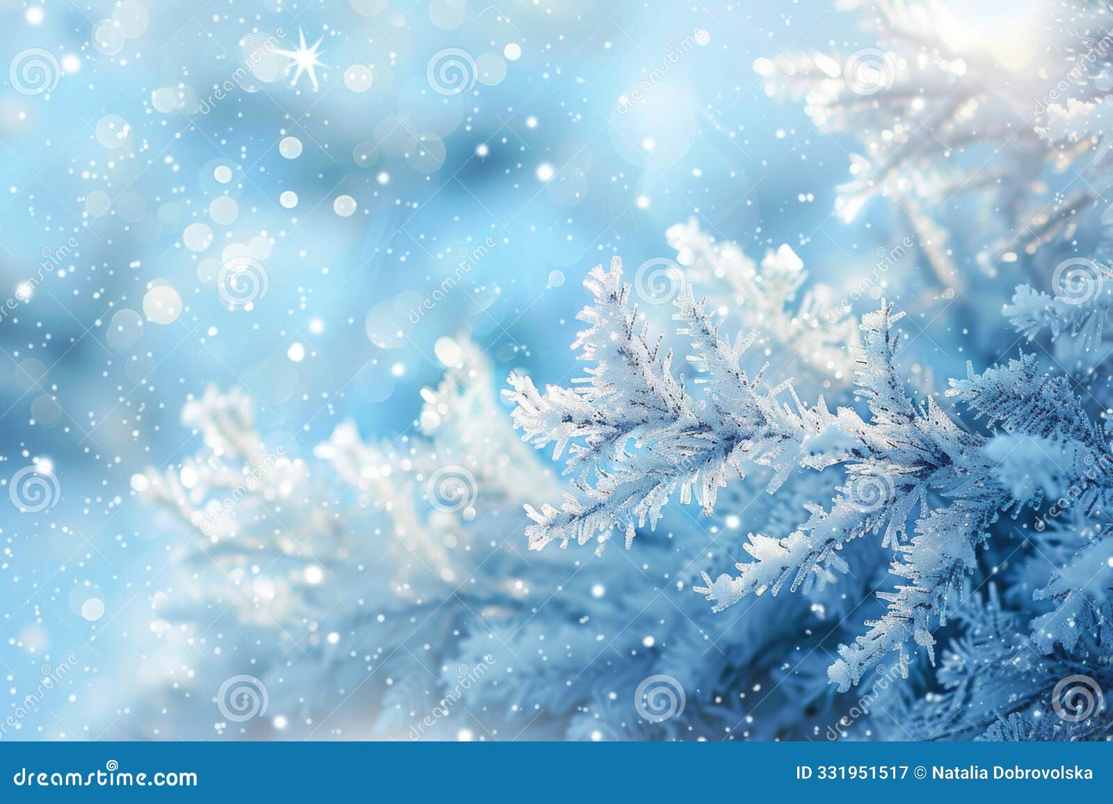 Cool Winter Blue Abstract Background with Icy Patterns, Frosty Textures ...