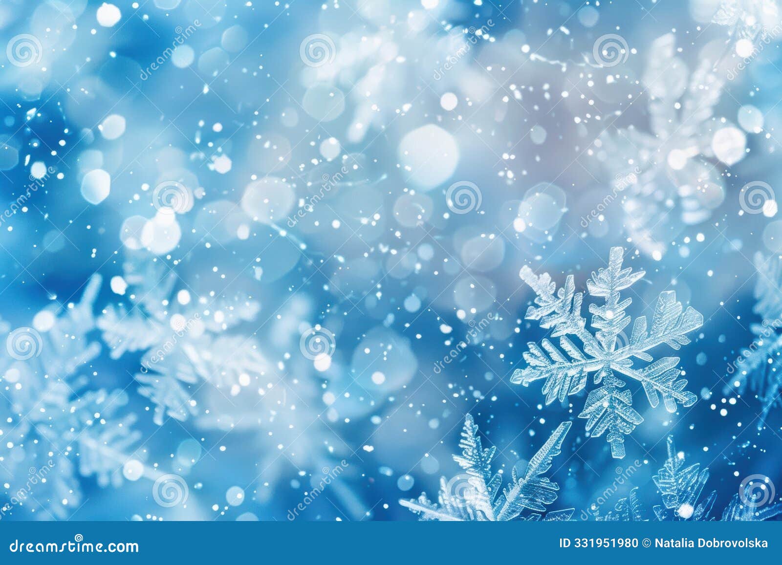 Cool Winter Blue Abstract Background with Icy Patterns, Frosty Textures ...