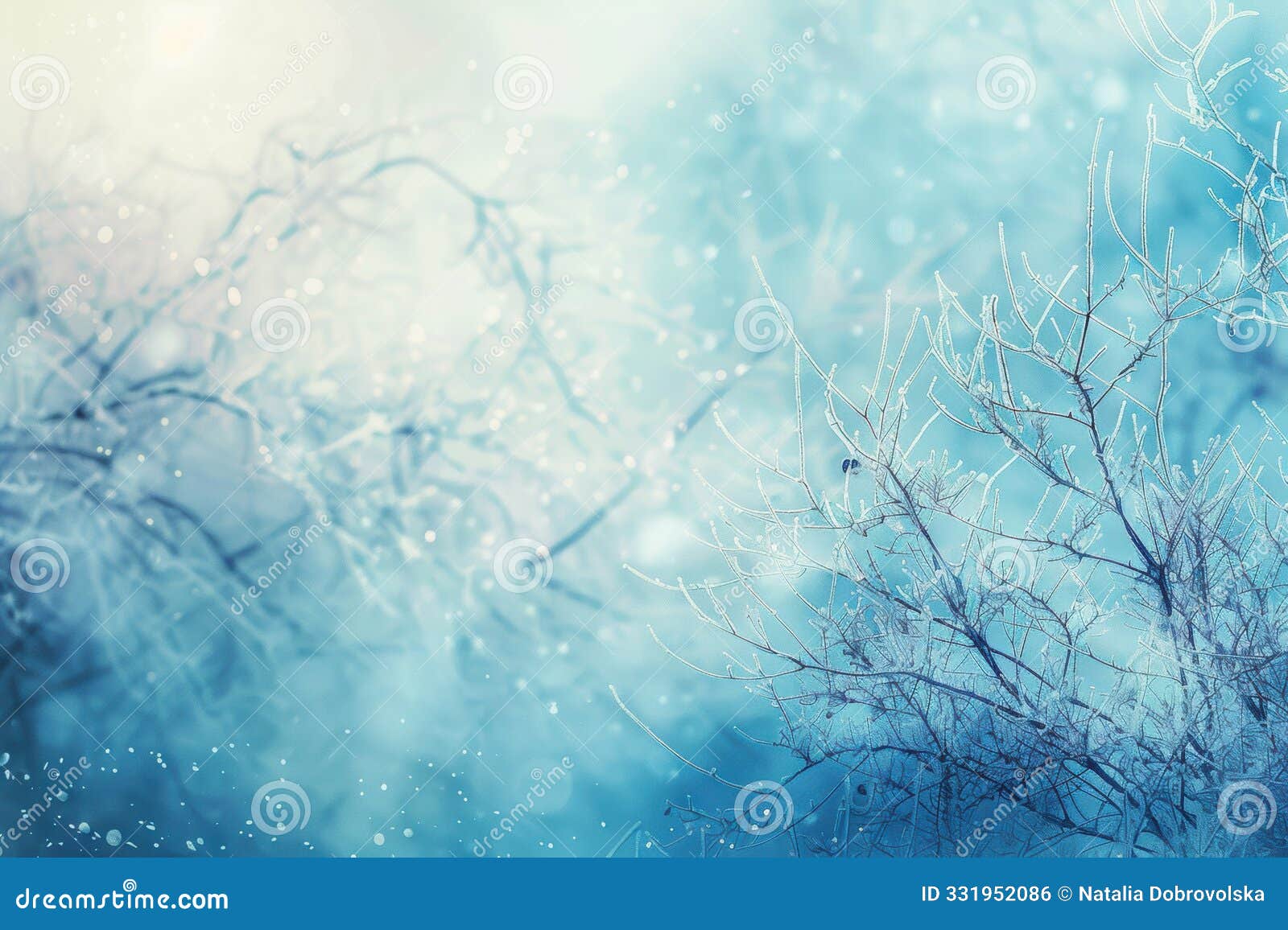 Cool Winter Blue Abstract Background with Icy Patterns, Frosty Textures ...