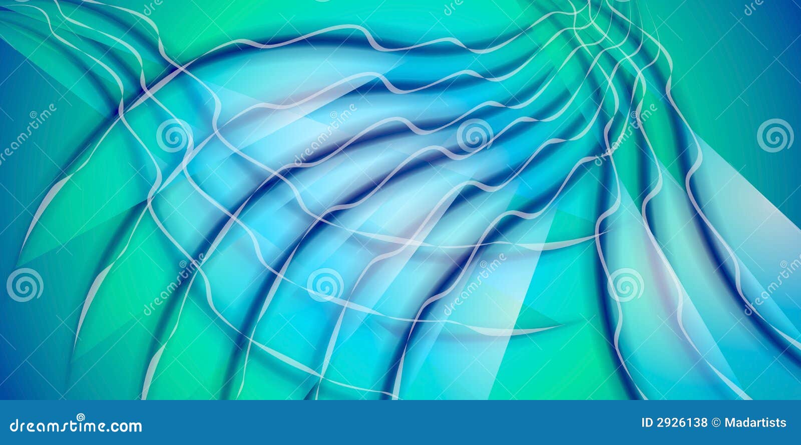 Cool Wispy Lines Pattern Blue Picture. Image: 2926138