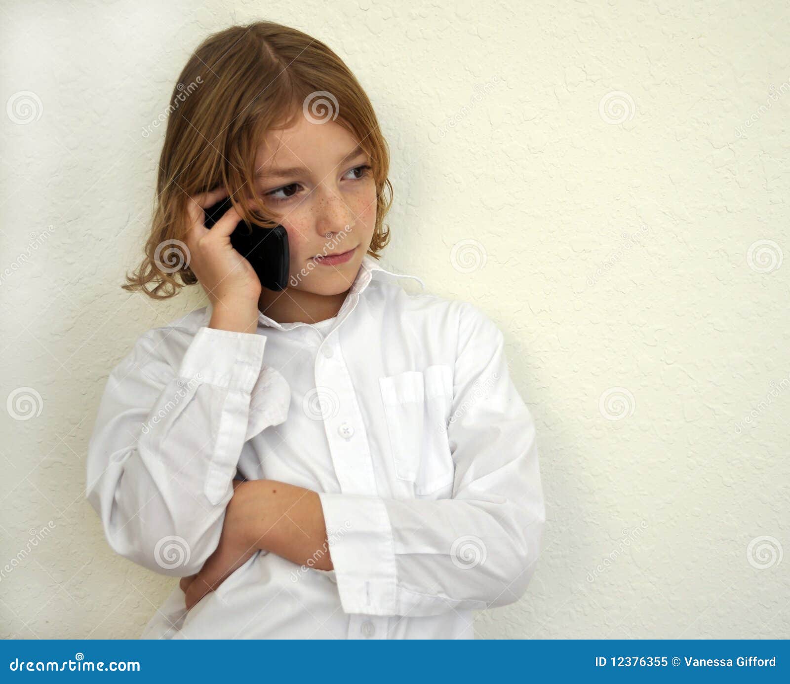 Cool Young Boy Talking on the Phone Stock Image - Image of caucasian ...