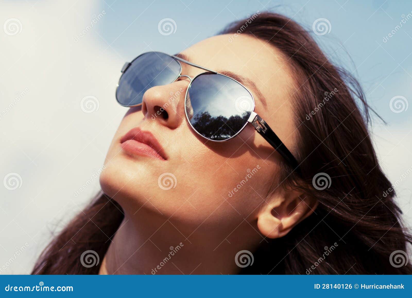 Cool Young Girl in Sunglasses Stock Photo - Image of greek, attractive ...