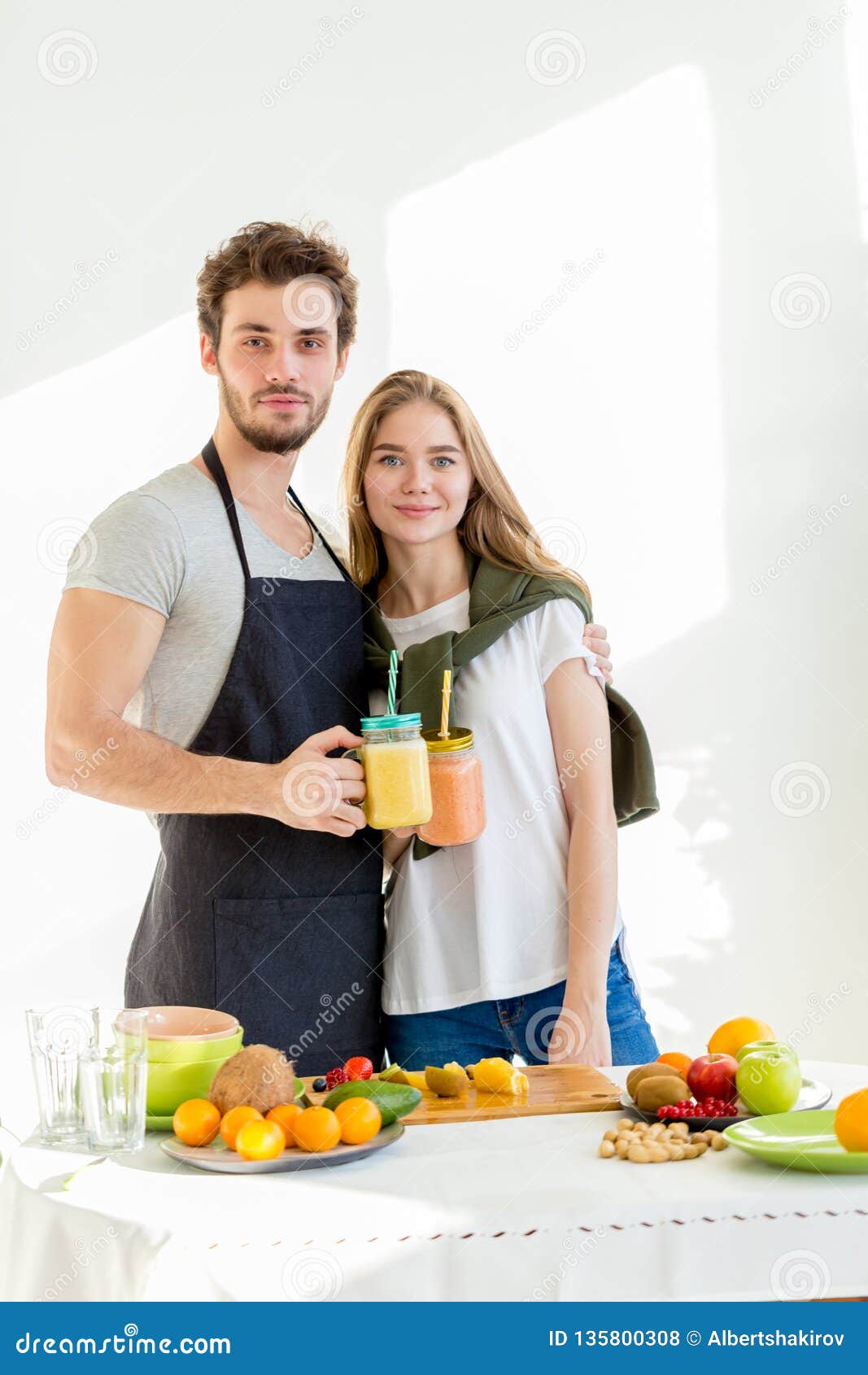 Cool Young People Having a Rest while Cooking Stock Photo - Image of ...