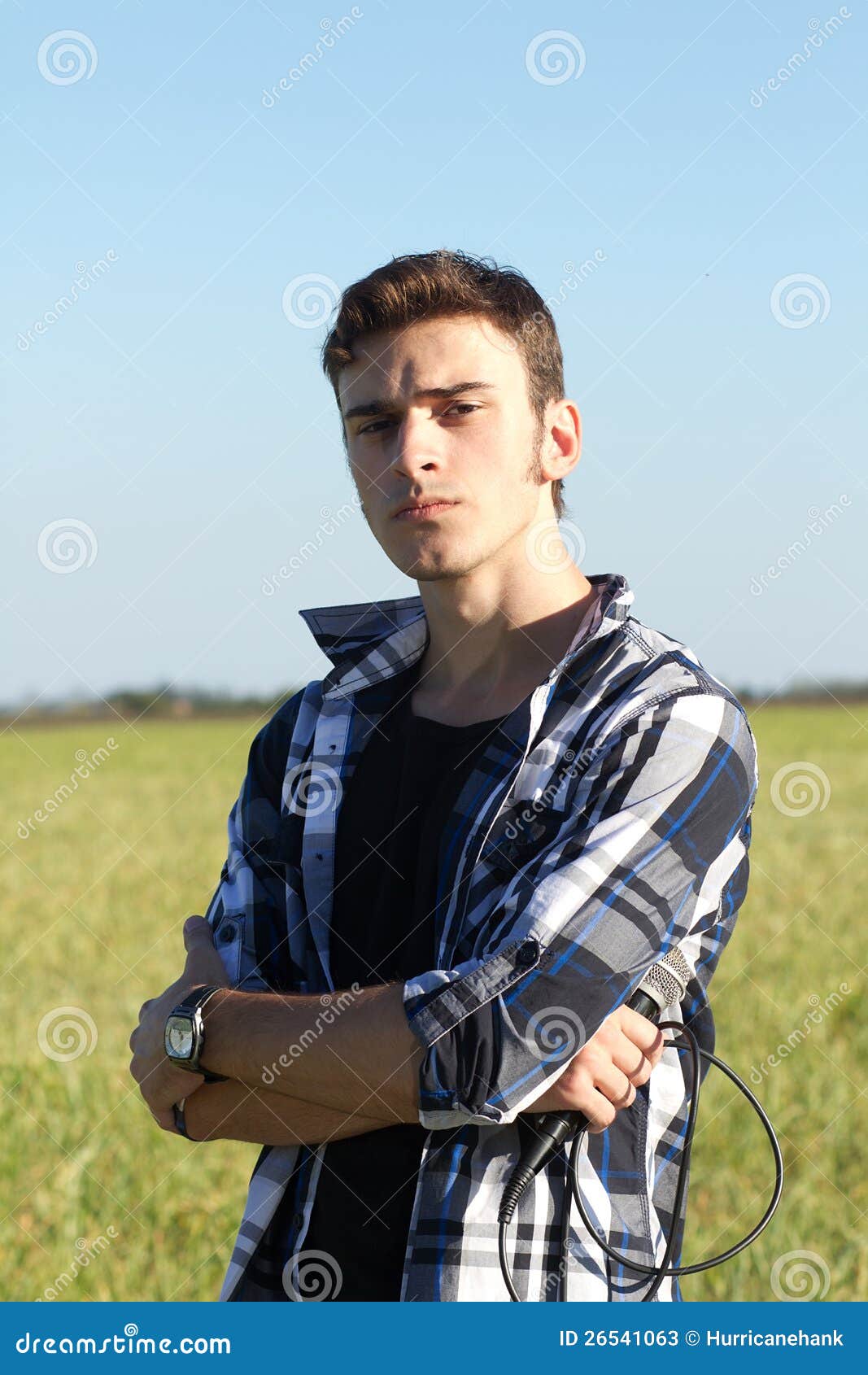 Cool young rock singer stock image. Image of white, youth - 26541063