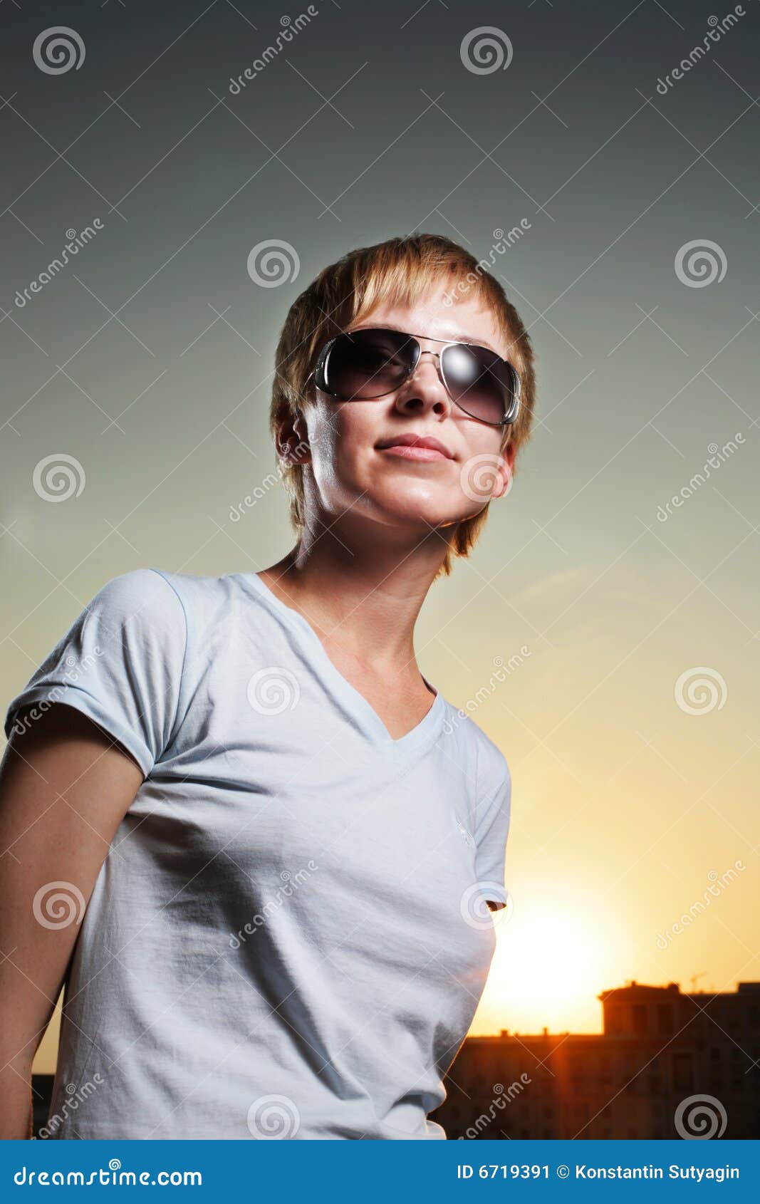 Cool young woman stock image. Image of dramatic, beautiful - 6719391