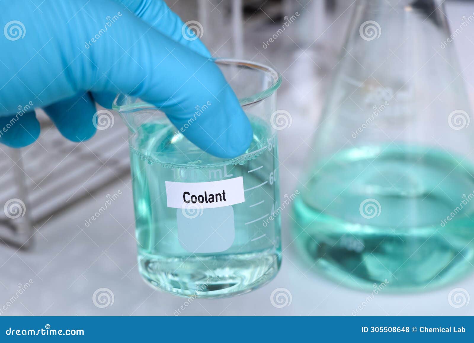 Coolant in Container, Laboratory Quality Testing Concepts Stock Photo ...