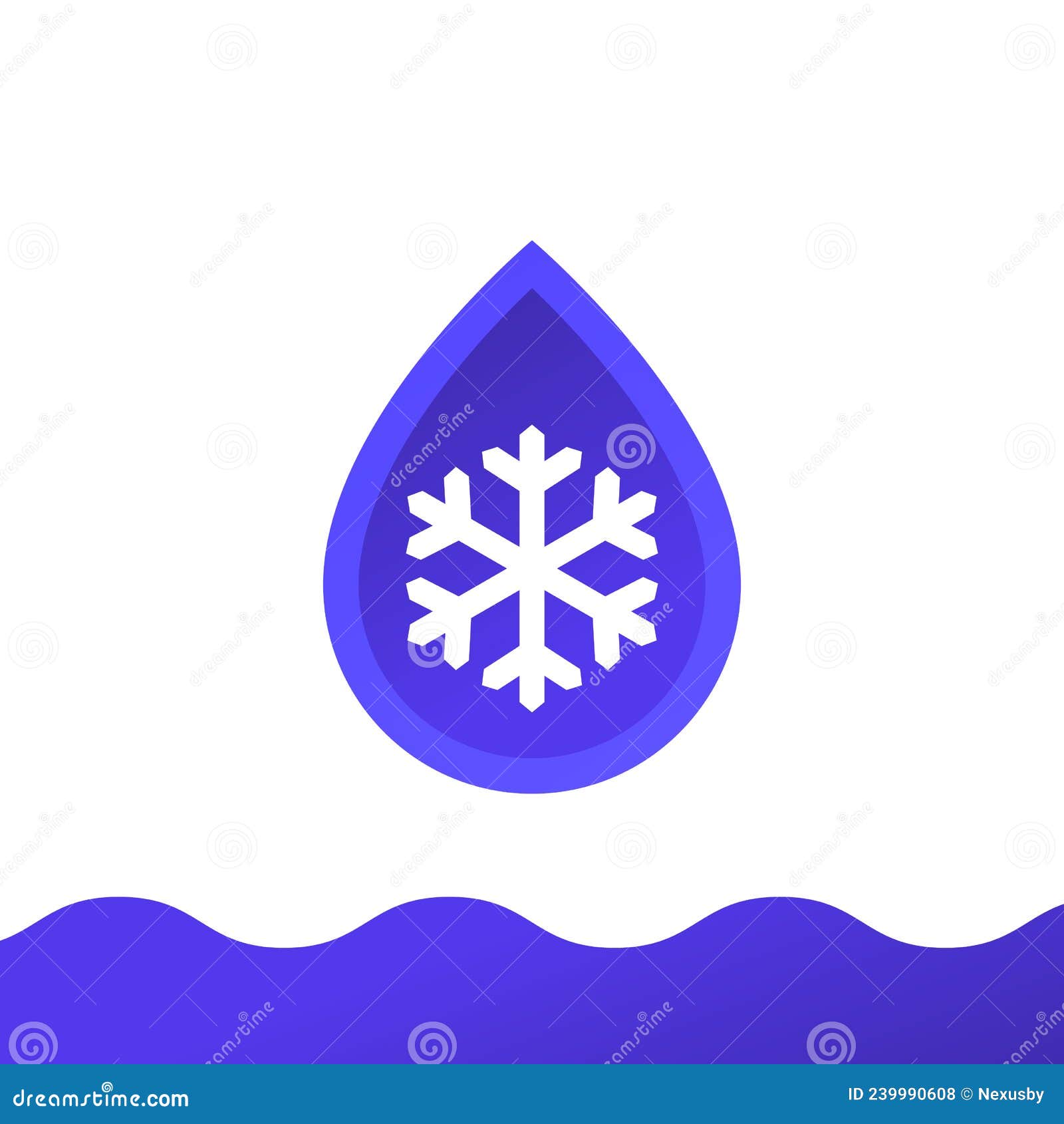 Coolant Drop Icon, Vector Art Stock Vector - Illustration of icon ...
