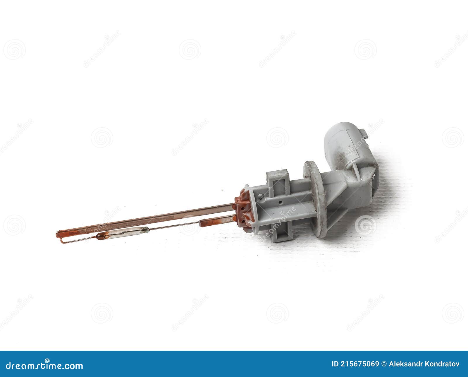 The Coolant Level Sensor Is Black On A White Background With Metal ...