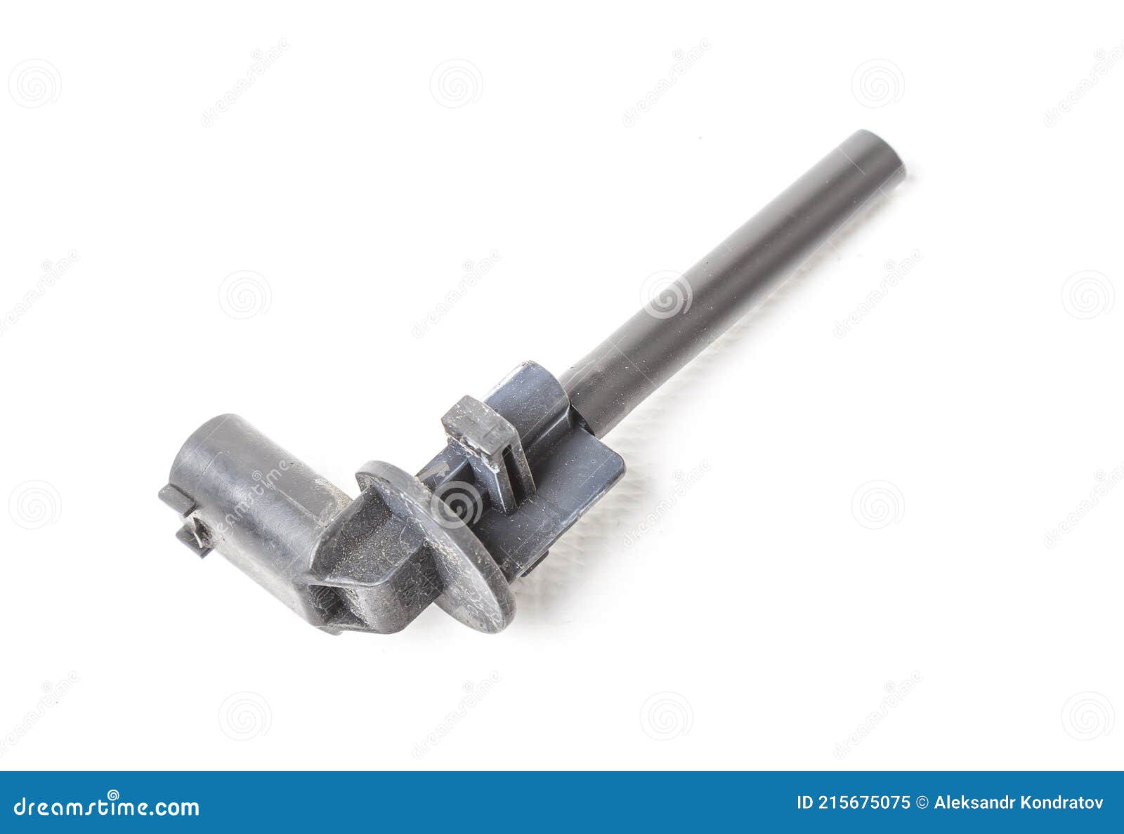The Coolant Level Sensor Is Black On A White Background With Metal ...
