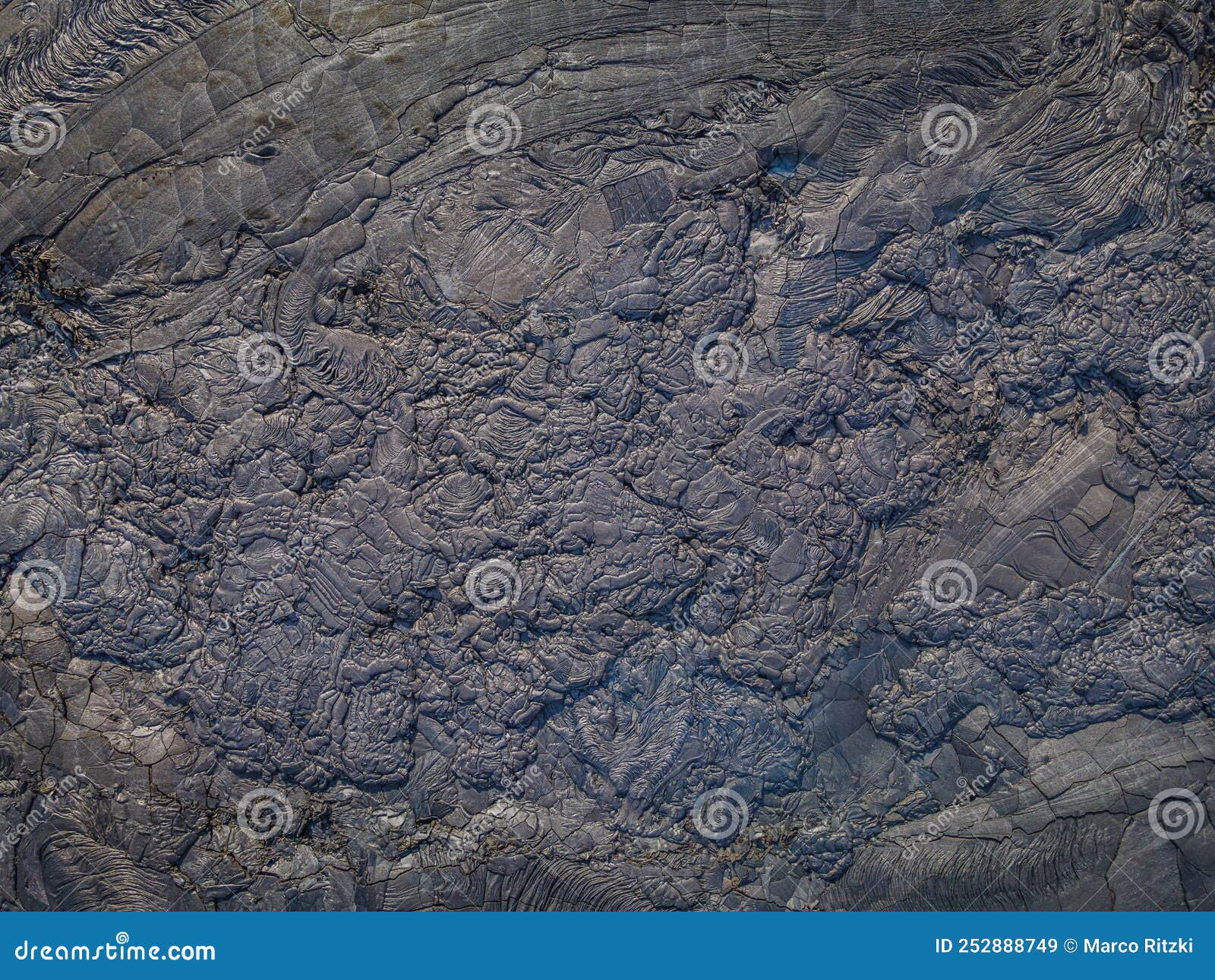 Cooled Lava from Above in Structure Stock Image - Image of field ...