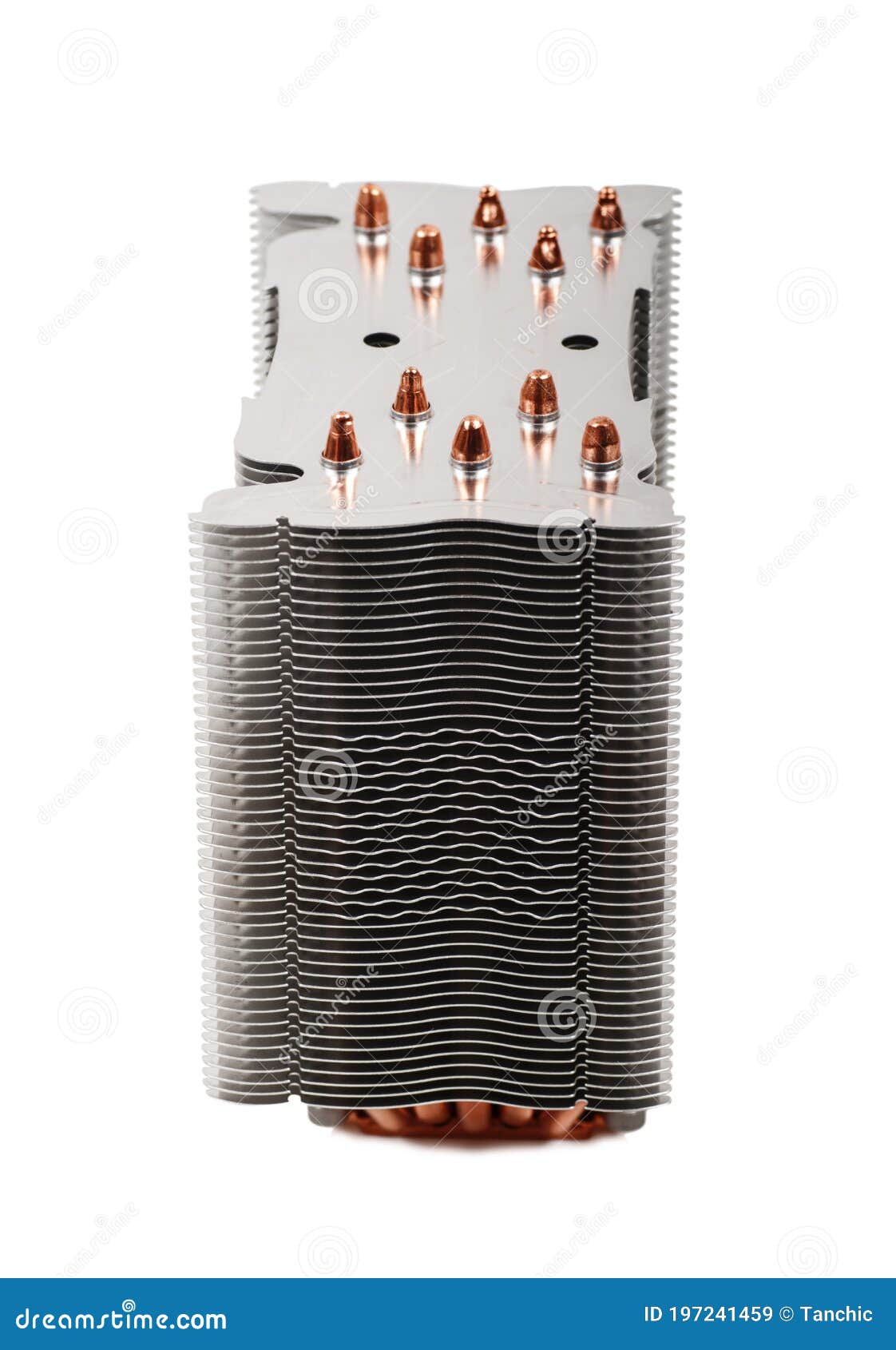 Cooler for Computer Top View Isolated on White Stock Image - Image of ...