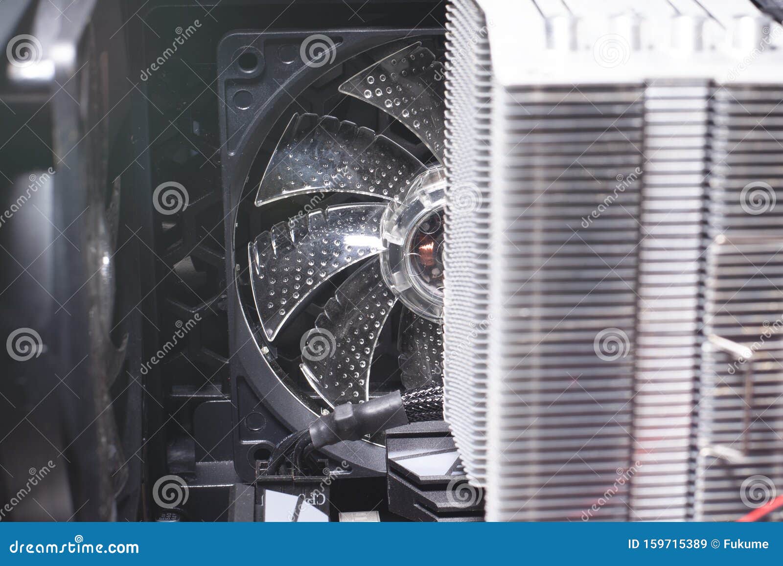 Cooler for Cooling a Server Computer Closeup Stock Image - Image of ...