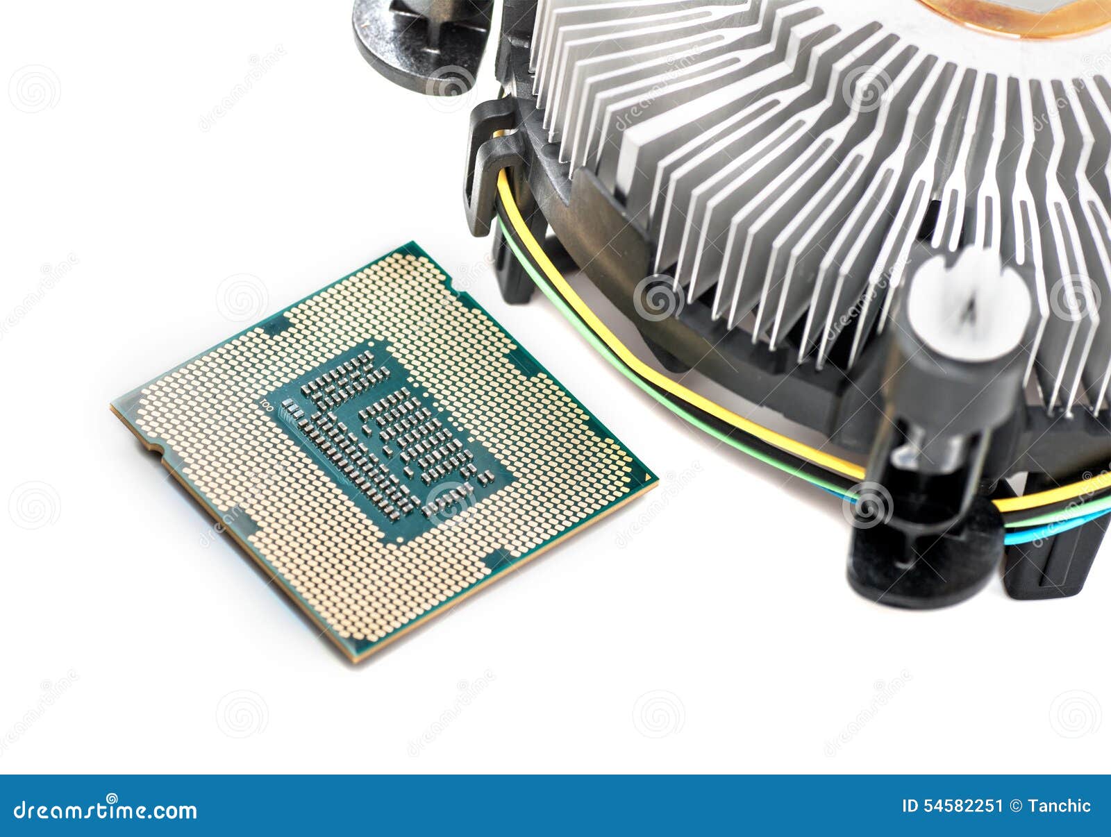 Cooler and the CPU Isolation Stock Image - Image of cooler, hardware ...