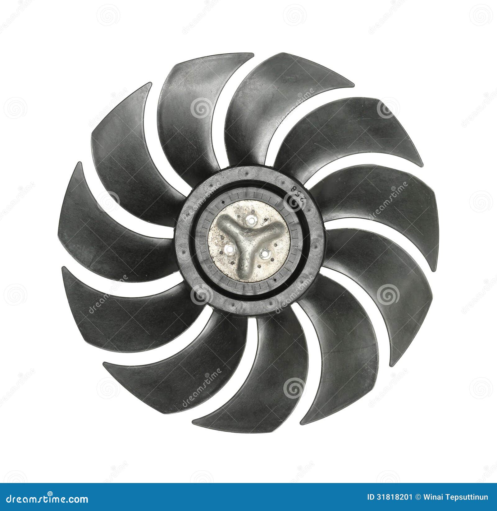 Cooler fan blades stock image. Image of round, repair - 31818201