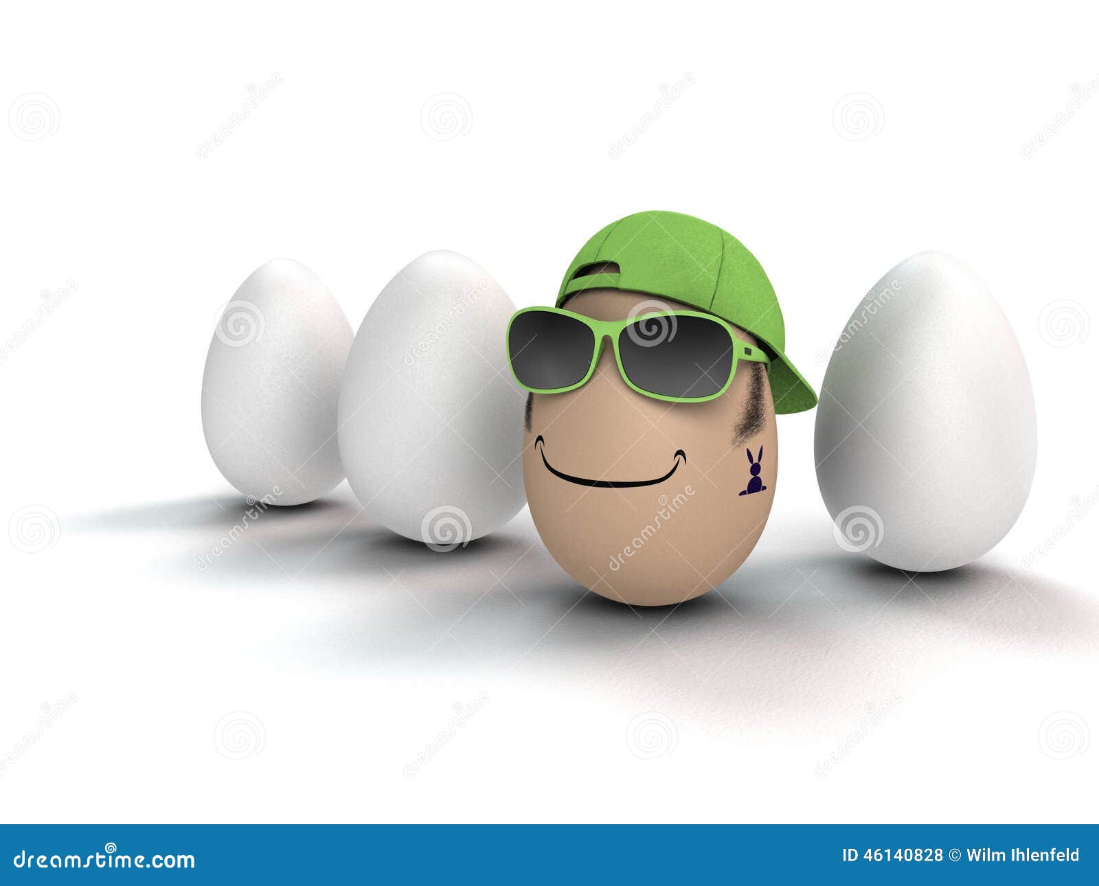 Coolest egg of all stock illustration. Illustration of chief - 46140828