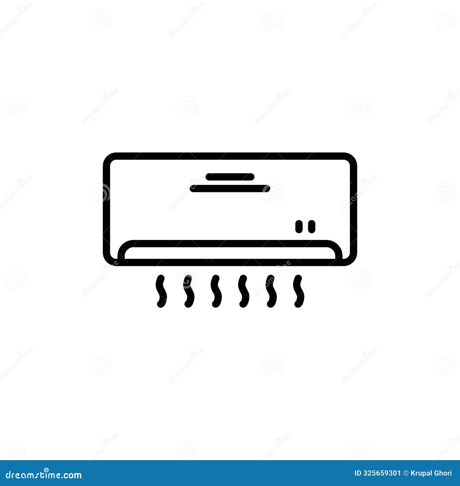 Cooling Air Conditioner Icon for Climate Control Systems Stock ...