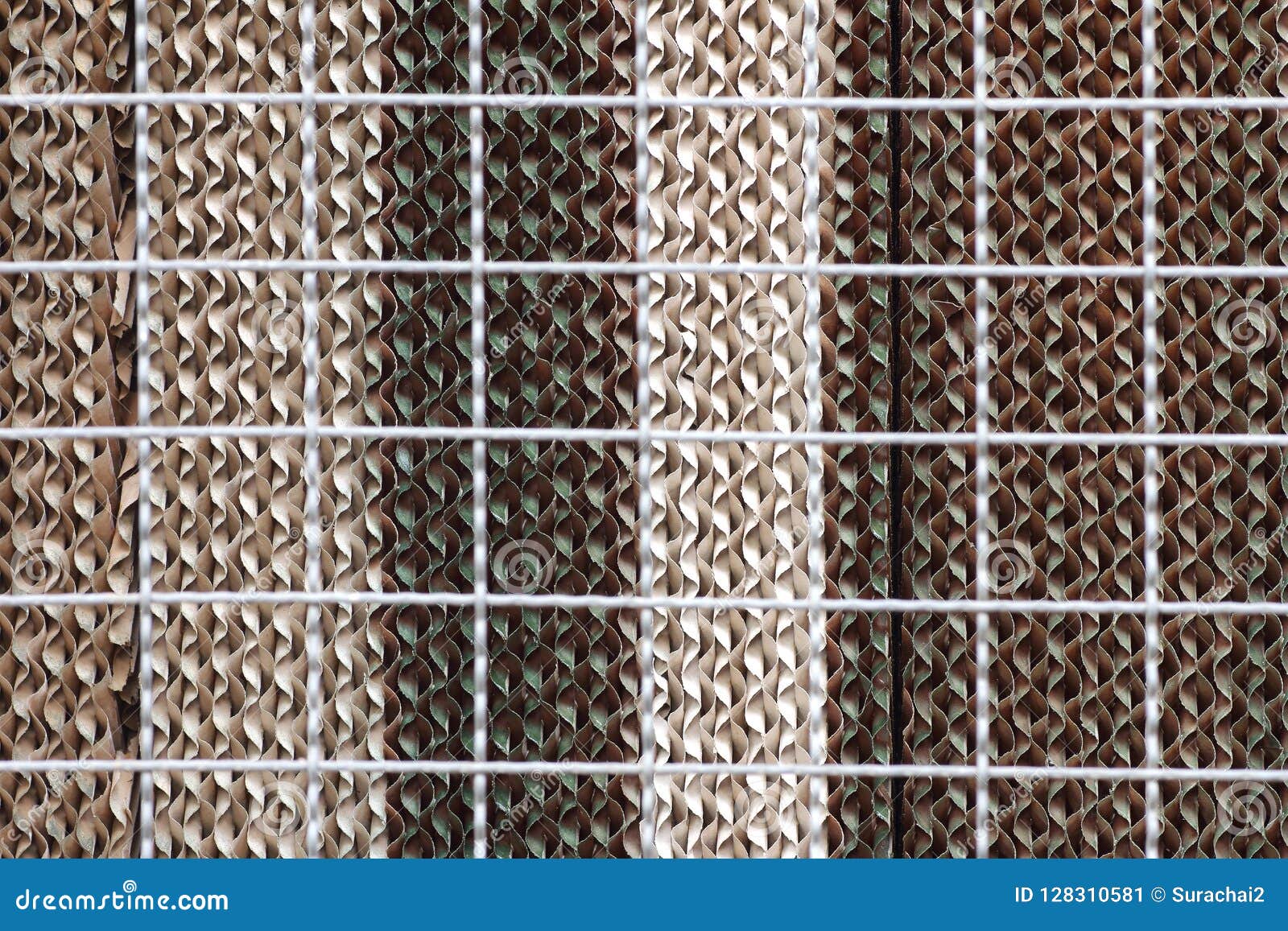 Cooling Aluminum Fin Panel of Air Compressor Stock Image - Image of ...