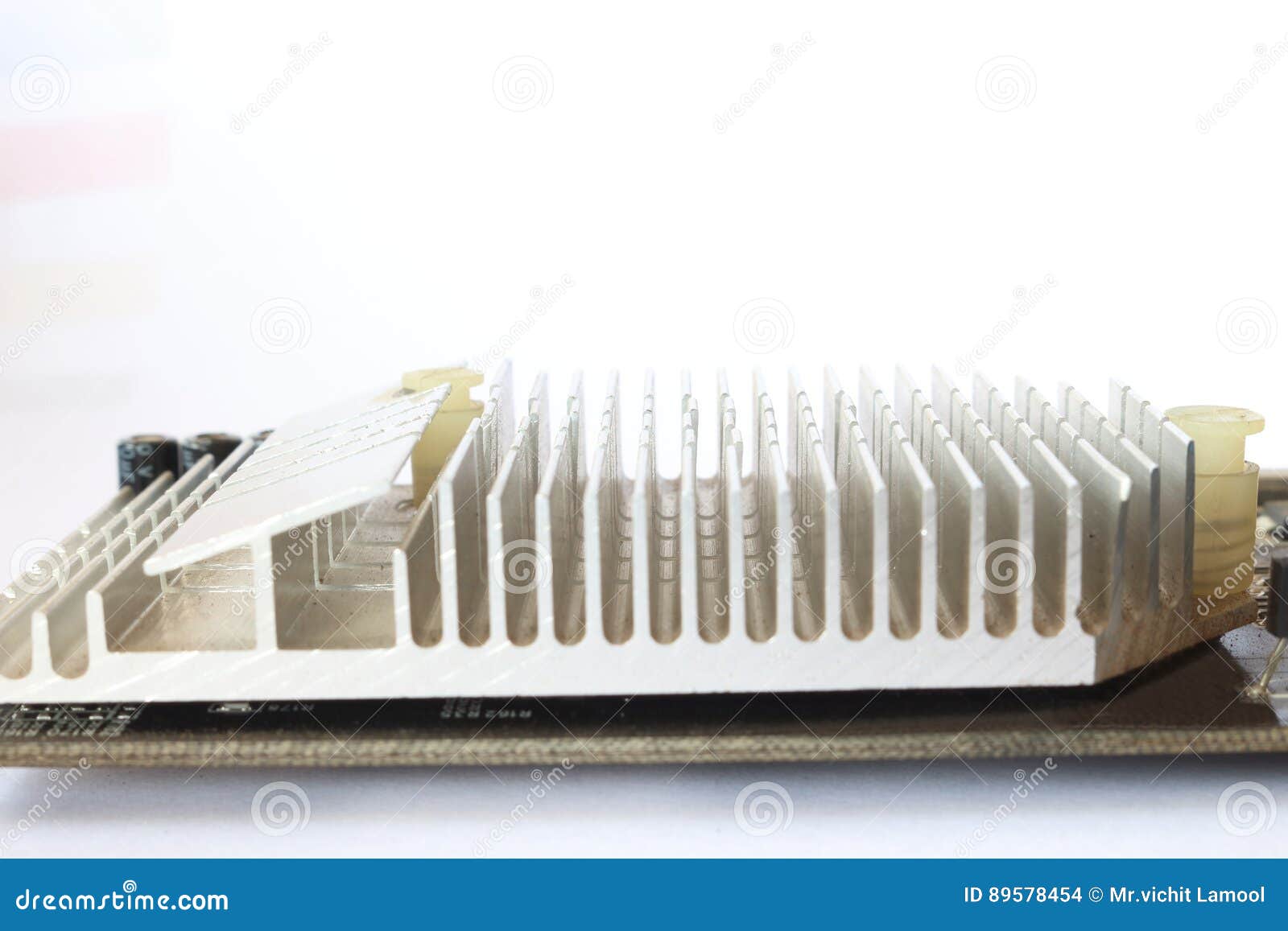 Cooling Board on Computer Graphics Card. Stock Photo - Image of card ...