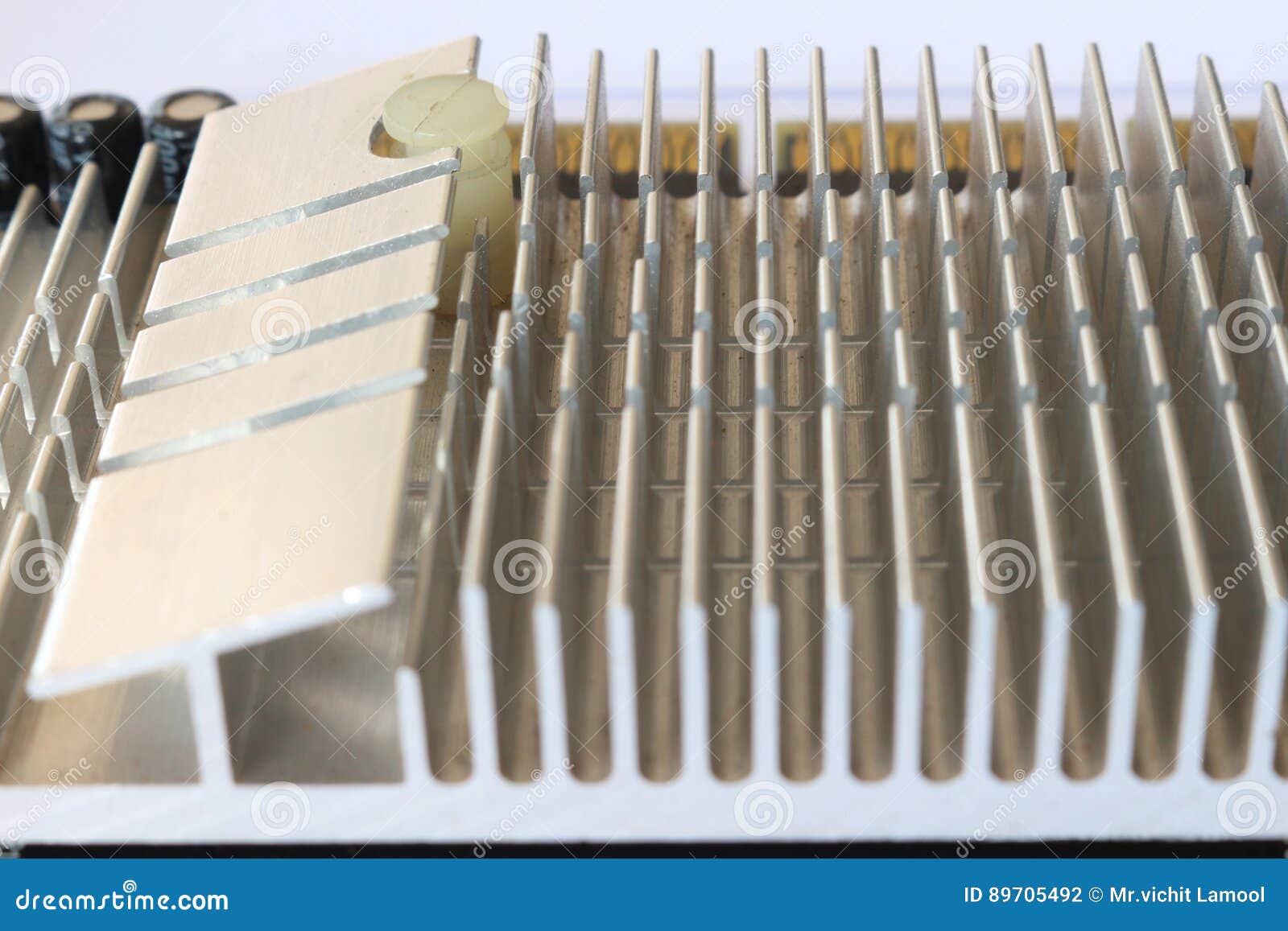 Cooling Board on Computer Graphics Card. Stock Photo - Image of plastic ...