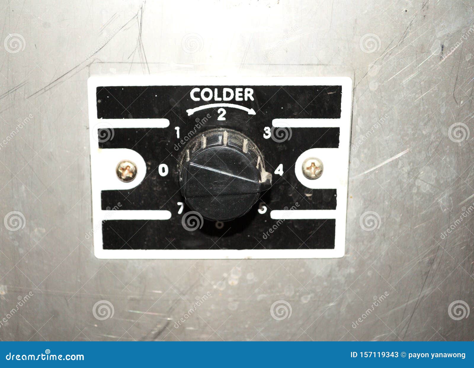 Cooling control button stock image. Image of button - 157119343