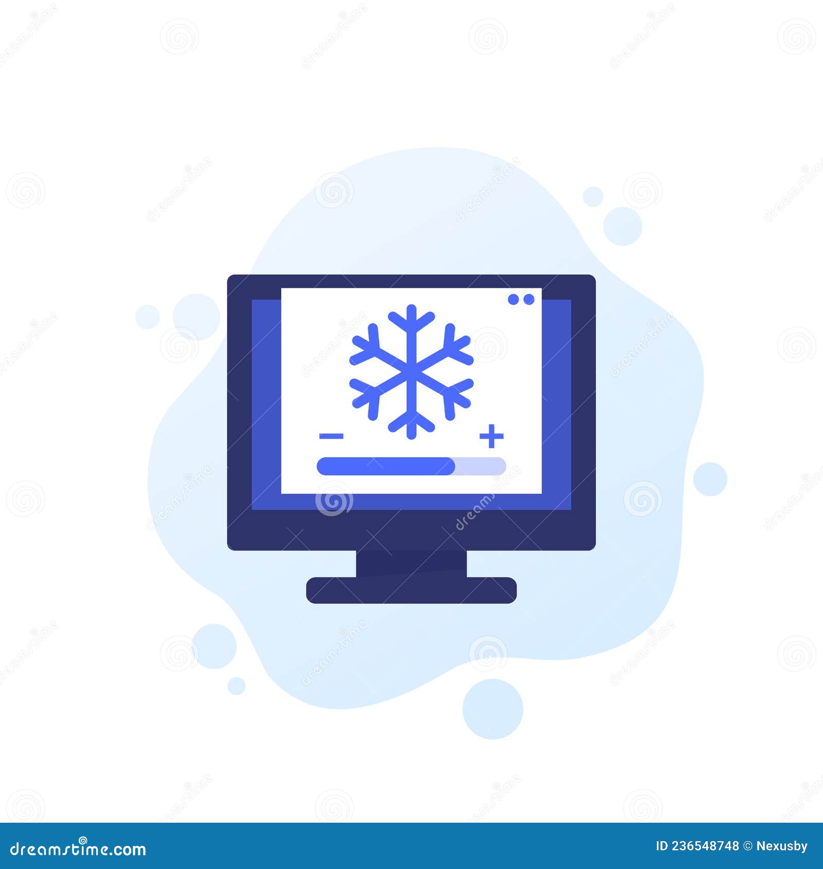 Cooling Control Vector Icon for Web, Vector Stock Vector - Illustration ...