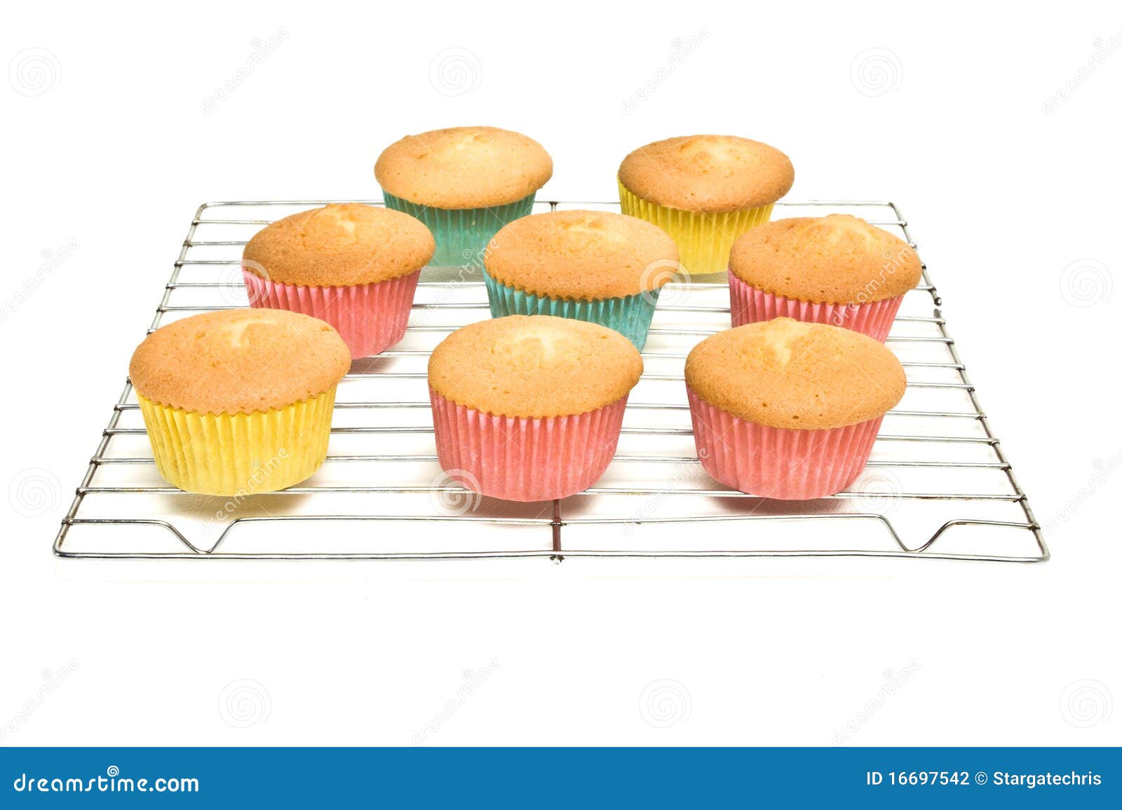 Cooling Cupcakes stock photo. Image of detail, confection - 16697542