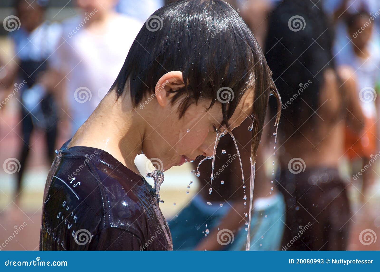 Cooling down stock image. Image of drops, playing, cool - 20080993