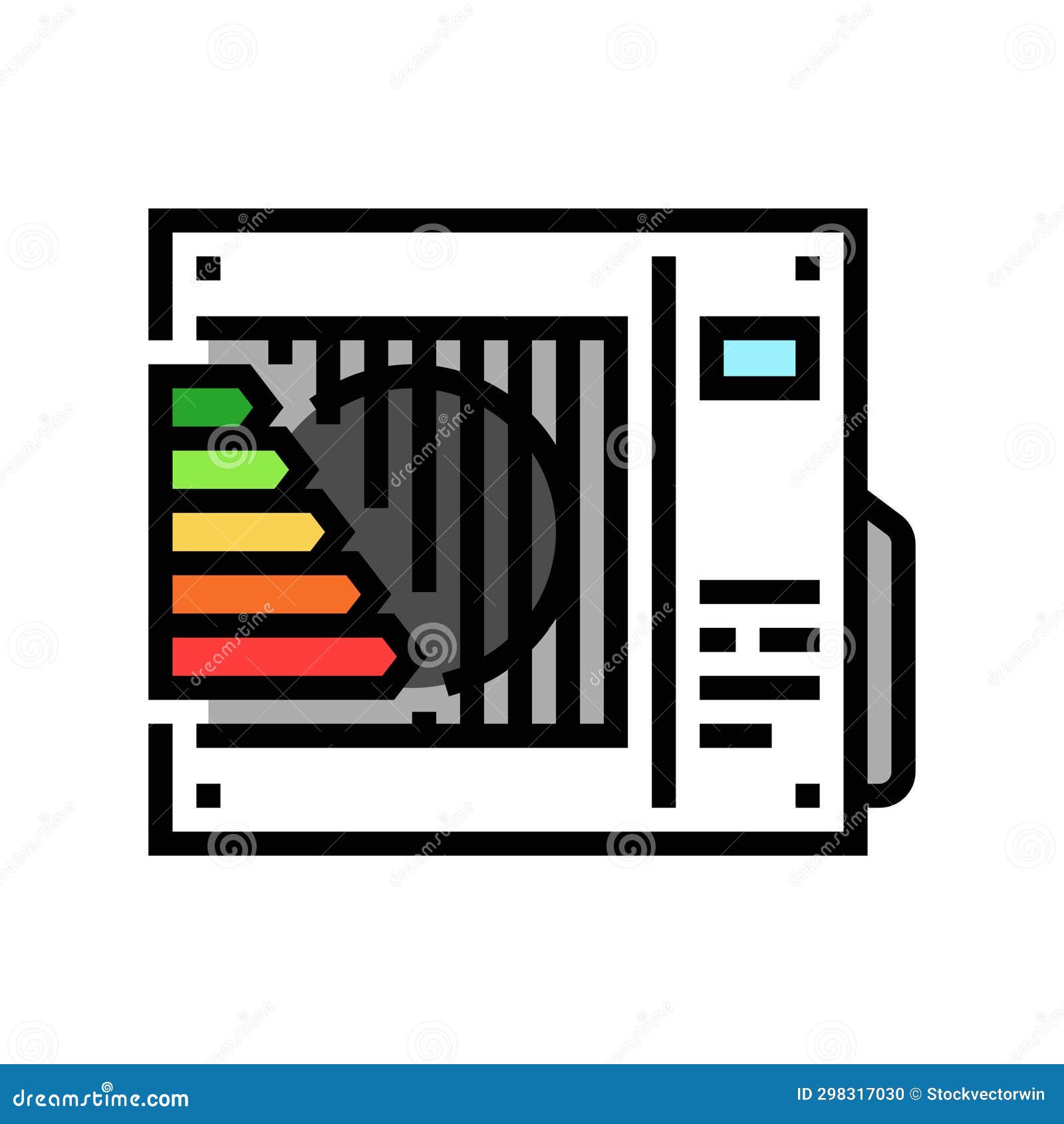 Cooling Energy Efficient Color Icon Vector Illustration Stock Vector ...