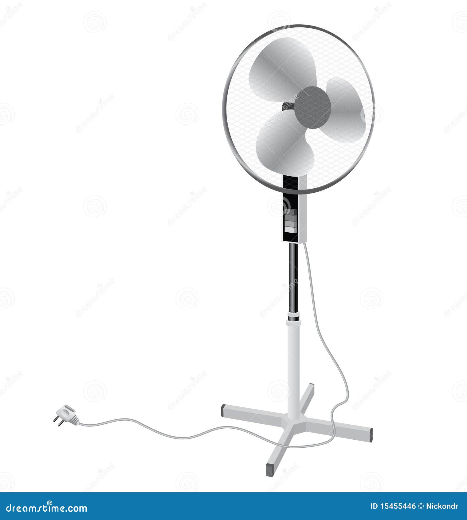 Cooling fan stock vector. Illustration of climate, refreshment - 15455446