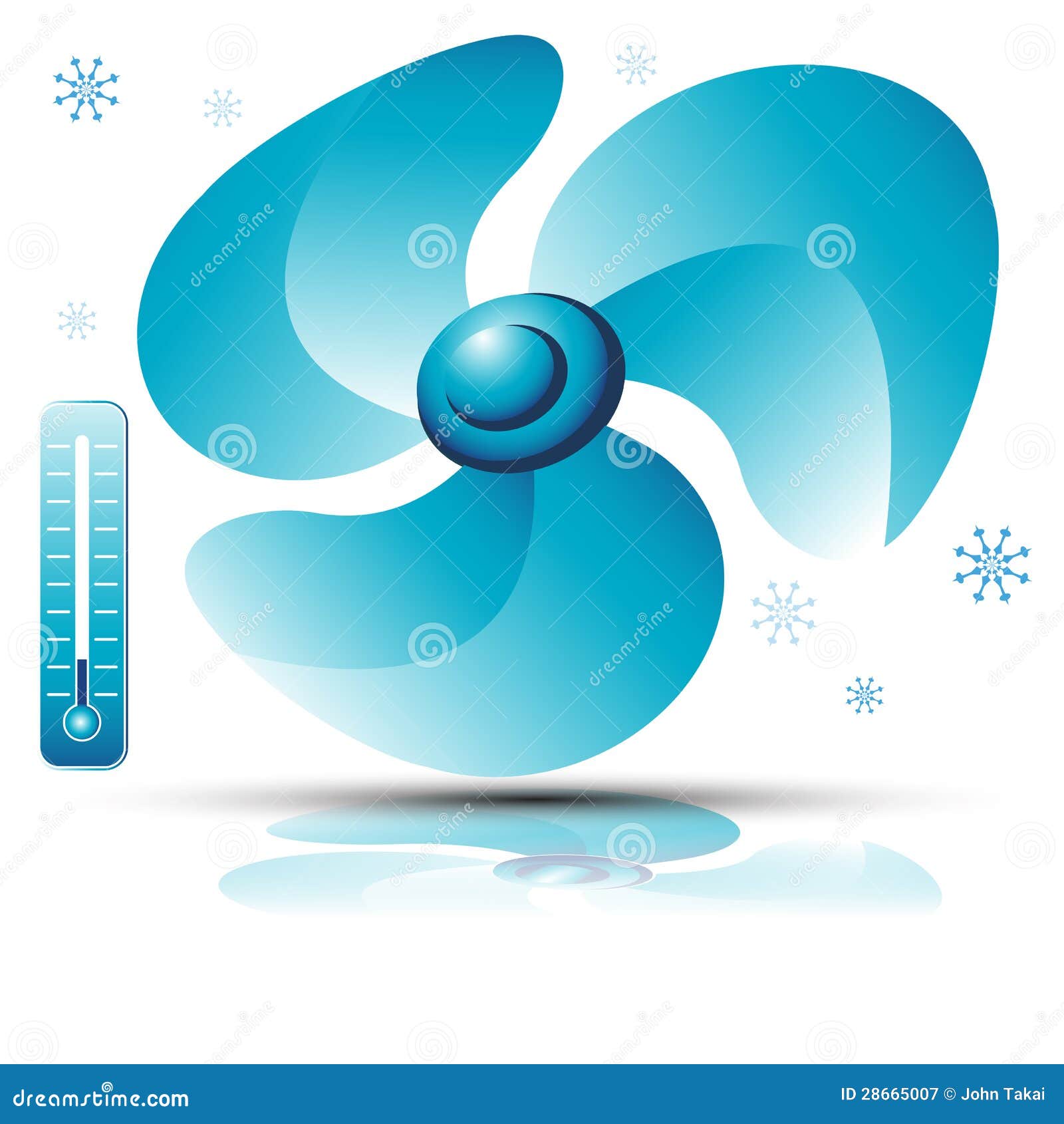 Cooling Fan stock vector. Illustration of blue, abstract - 28665007