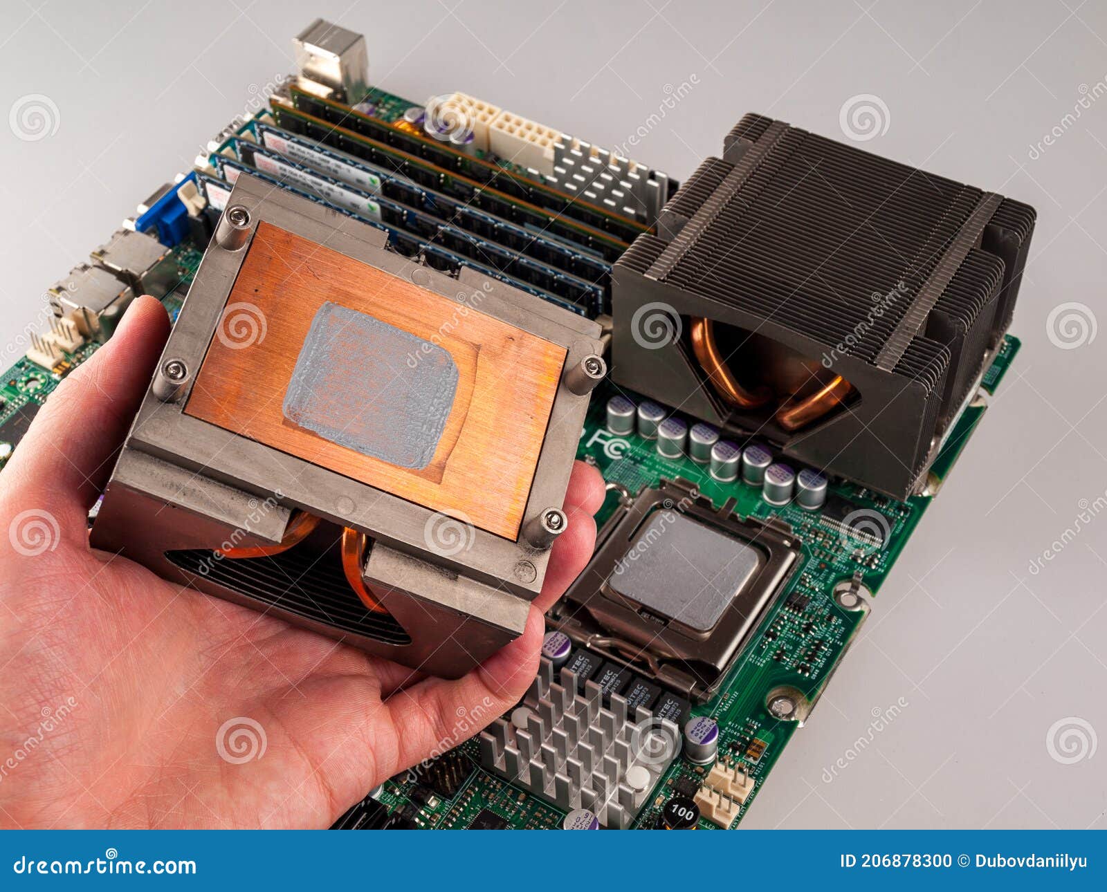 Cooling Fan with Cpu in the Computer System Unit, Cooling the Computer ...