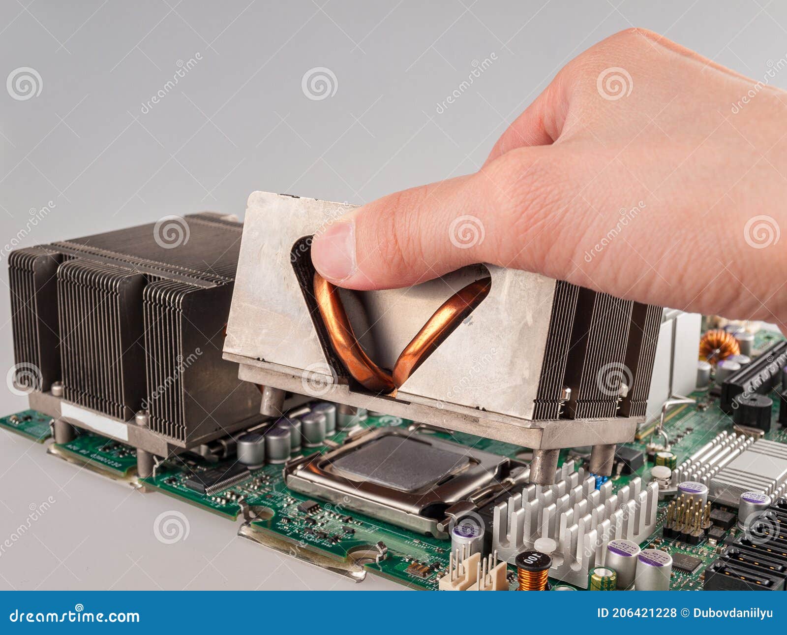 Cooling Fan with Cpu in the Computer System Unit, Cooling the Computer ...