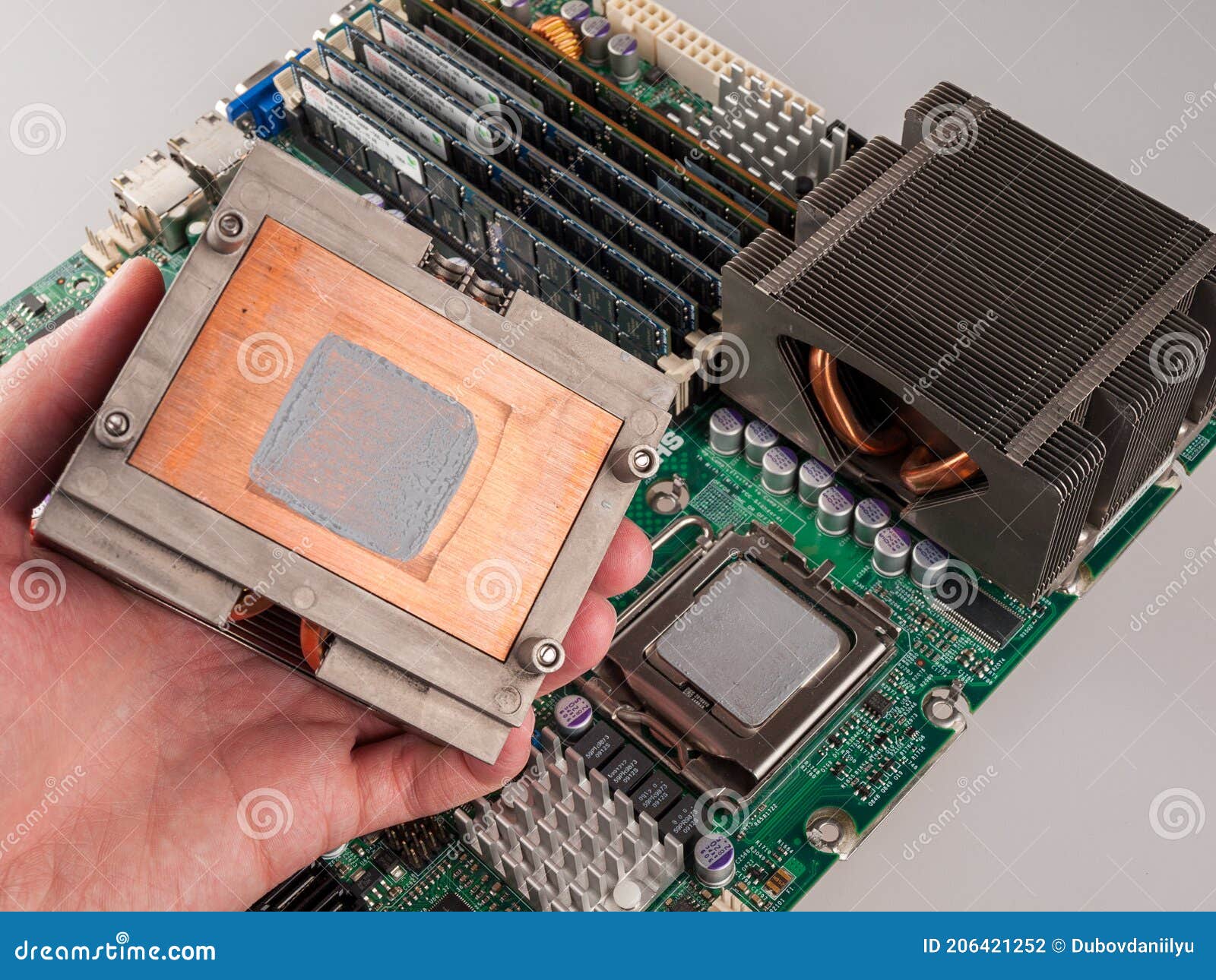 Cooling Fan with Cpu in the Computer System Unit, Cooling the Computer ...