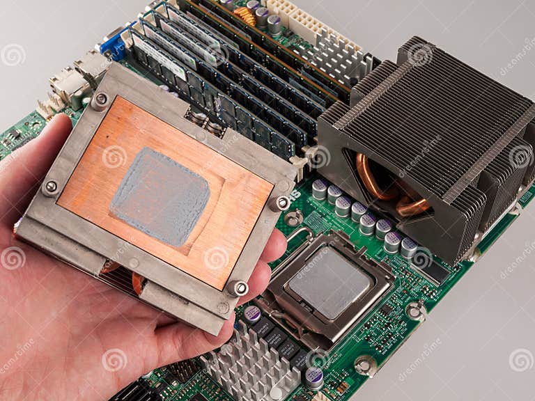 Cooling Fan with Cpu in the Computer System Unit, Cooling the Computer ...