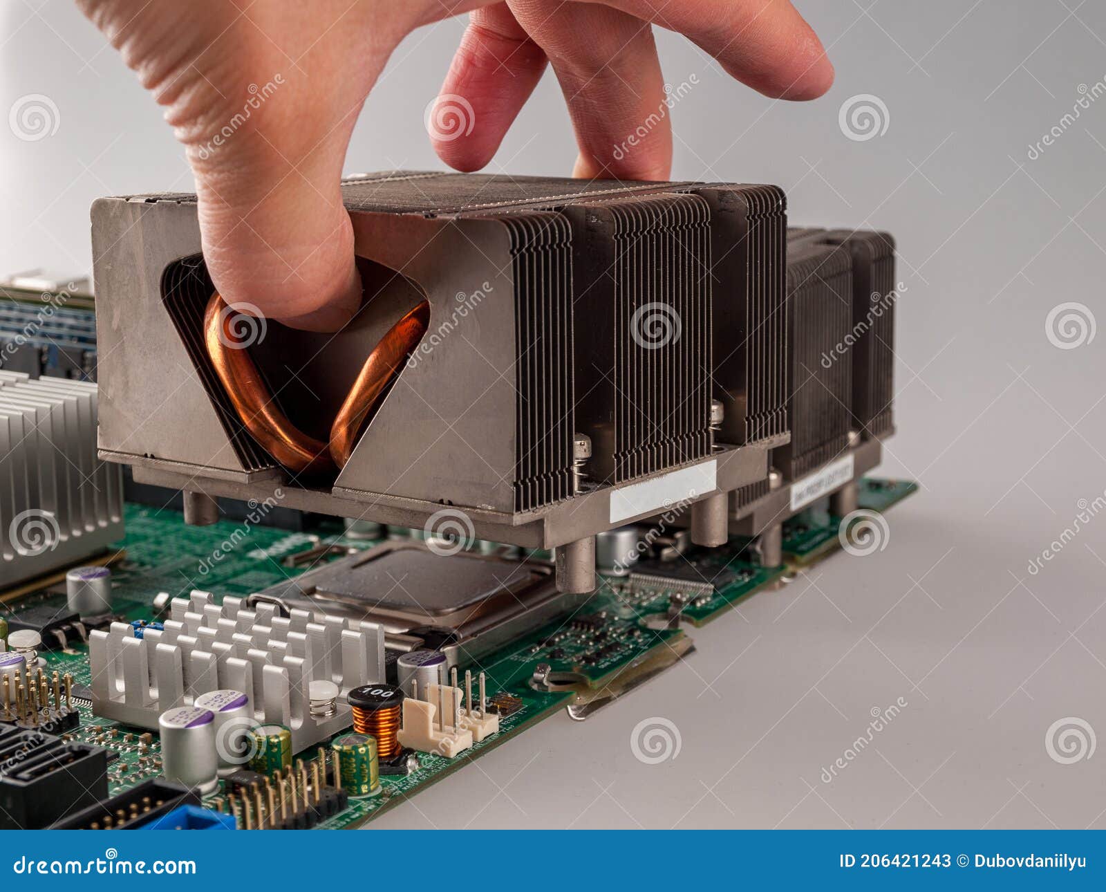 Cooling Fan with Cpu in the Computer System Unit, Cooling the Computer ...