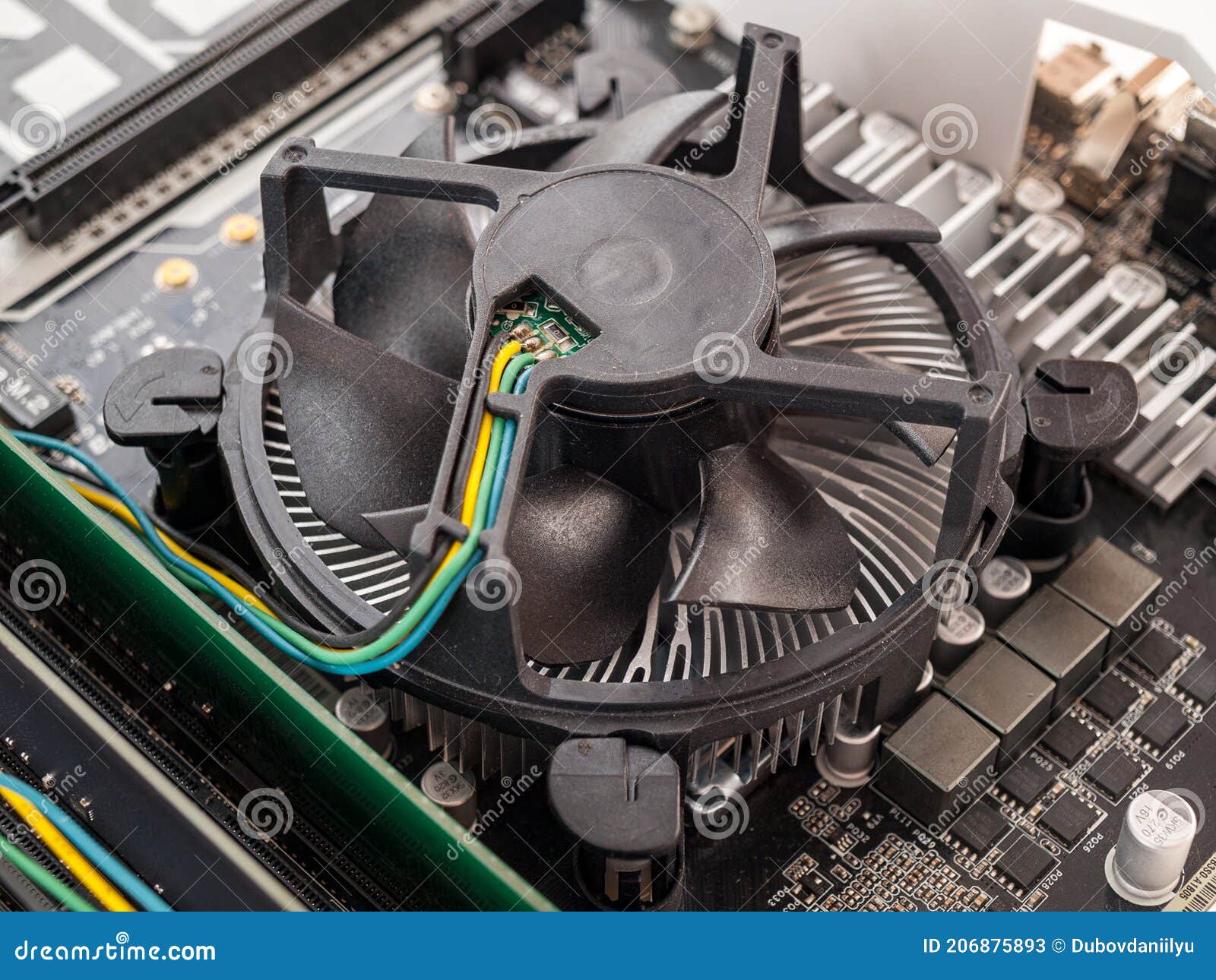 Cooling Fan with Cpu in the Computer System Unit, Cooling the Computer ...