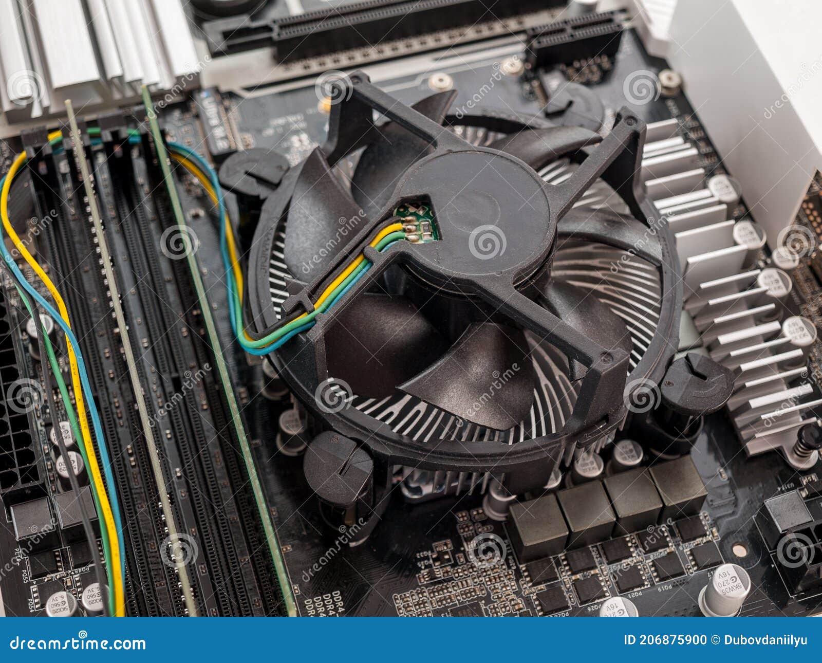 Cooling Fan with Cpu in the Computer System Unit, Cooling the Computer ...