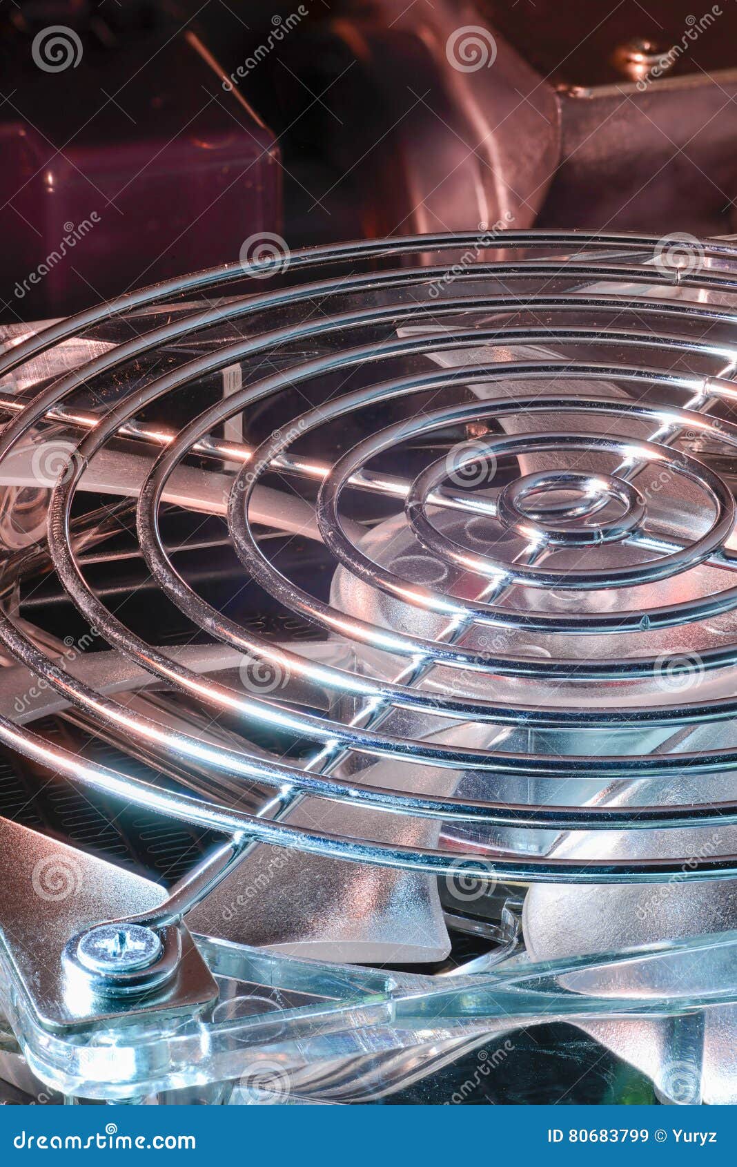 Cooling fan fragment stock image. Image of angle, fragment - 80683799