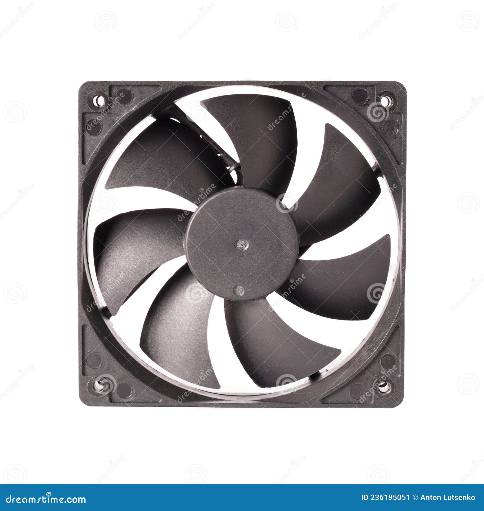 Cooling Fan for Pc, Front View Image Isolated on a White Background ...