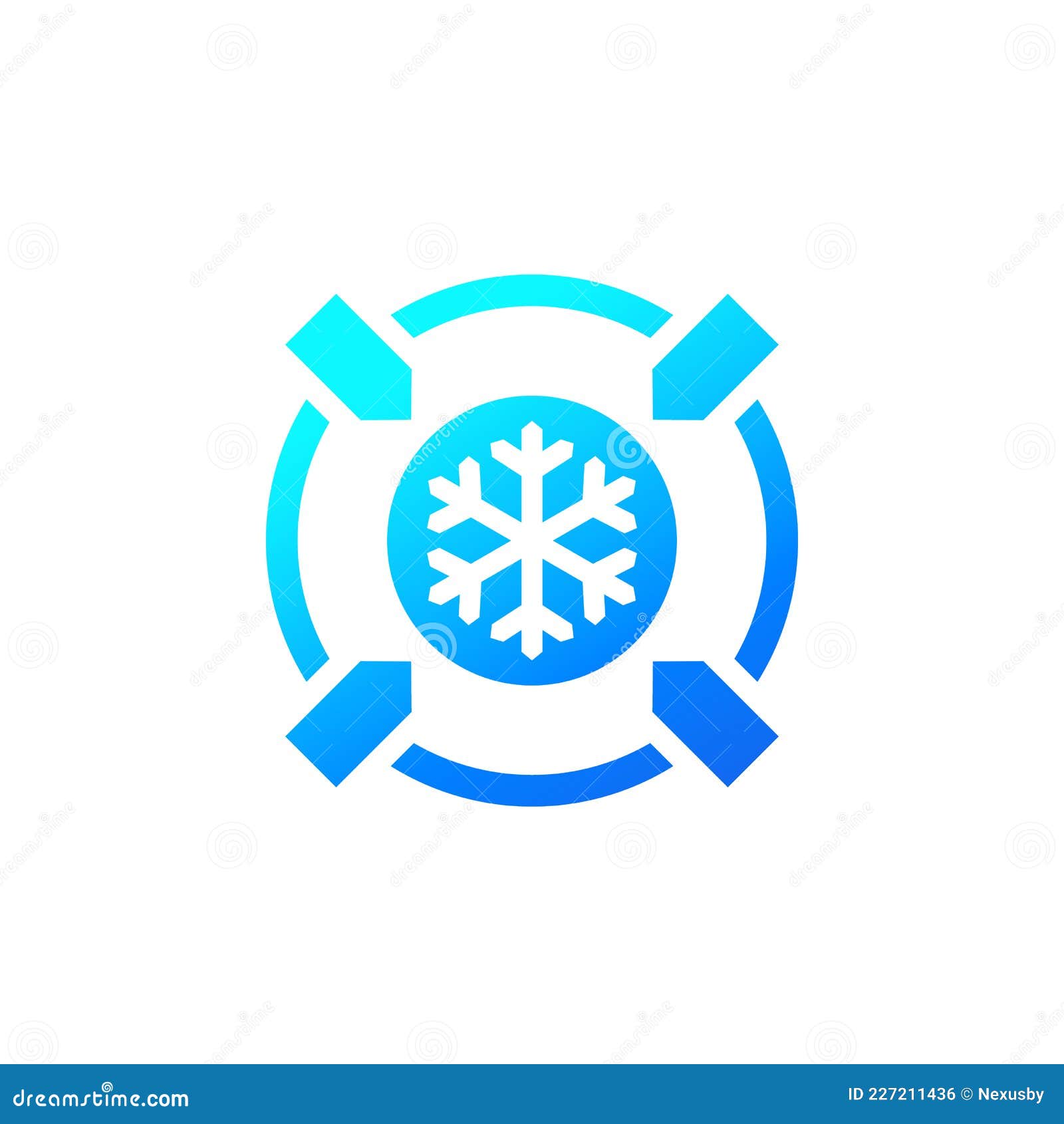 Freezing Icon. Trendy Freezing Logo Concept On White Background Vector ...