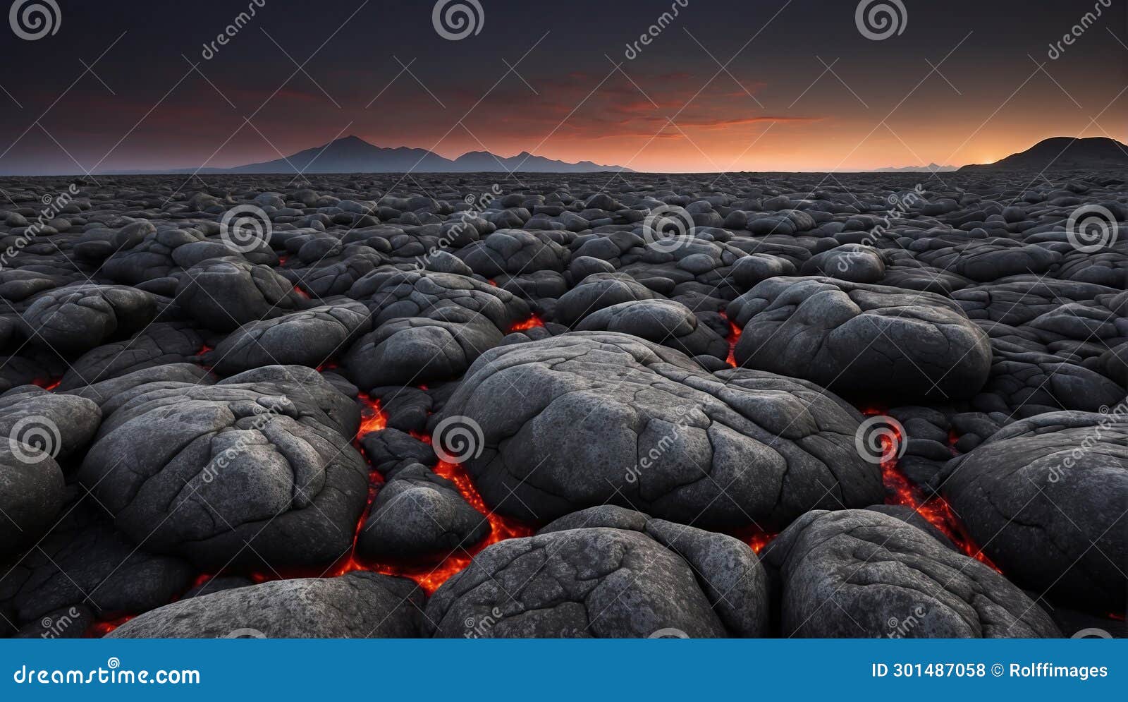 Cooling lava field stock illustration. Illustration of holy - 301487058