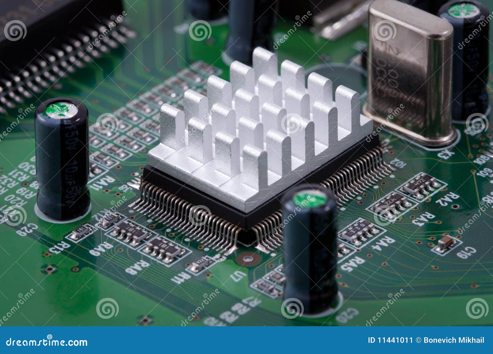 Cooling microchip stock image. Image of chip, cooling - 11441011