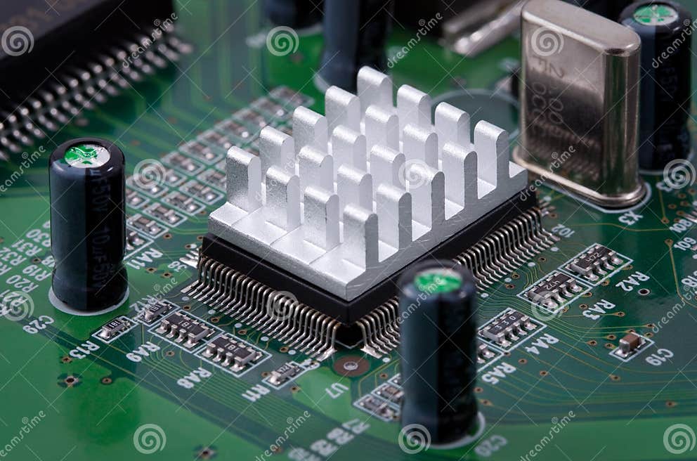 Cooling microchip stock image. Image of chip, cooling - 11441011