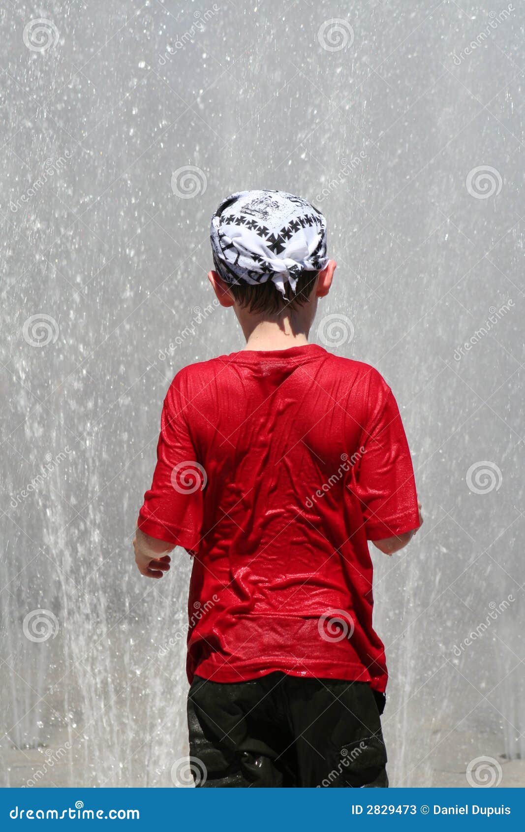 Cooling Off stock image. Image of play, shirt, soaked - 2829473