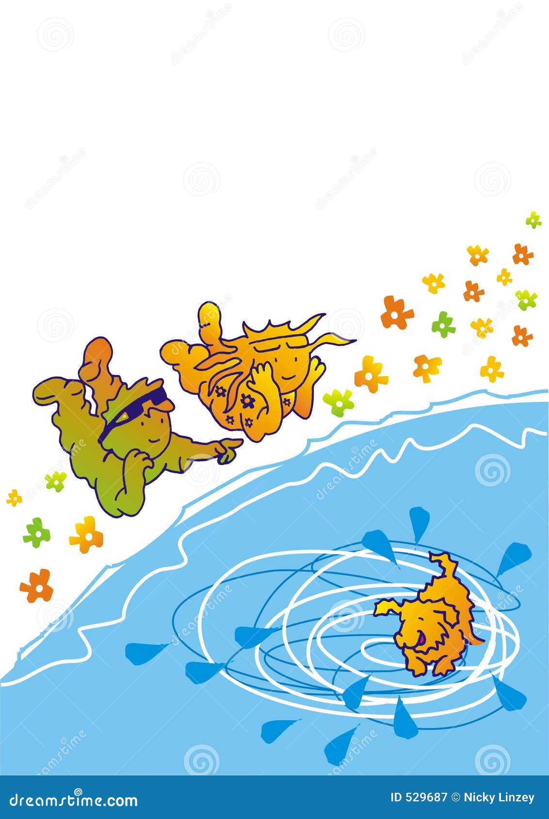 Cooling off stock illustration. Illustration of holiday - 529687