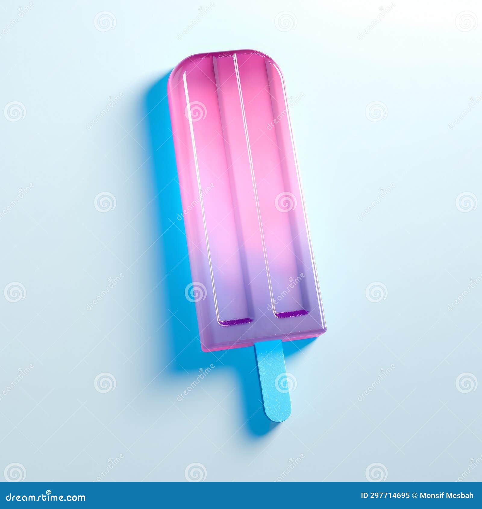 Cooling Off with a Bold Blue Ice Pop: the Ultimate Summer Delight Stock ...