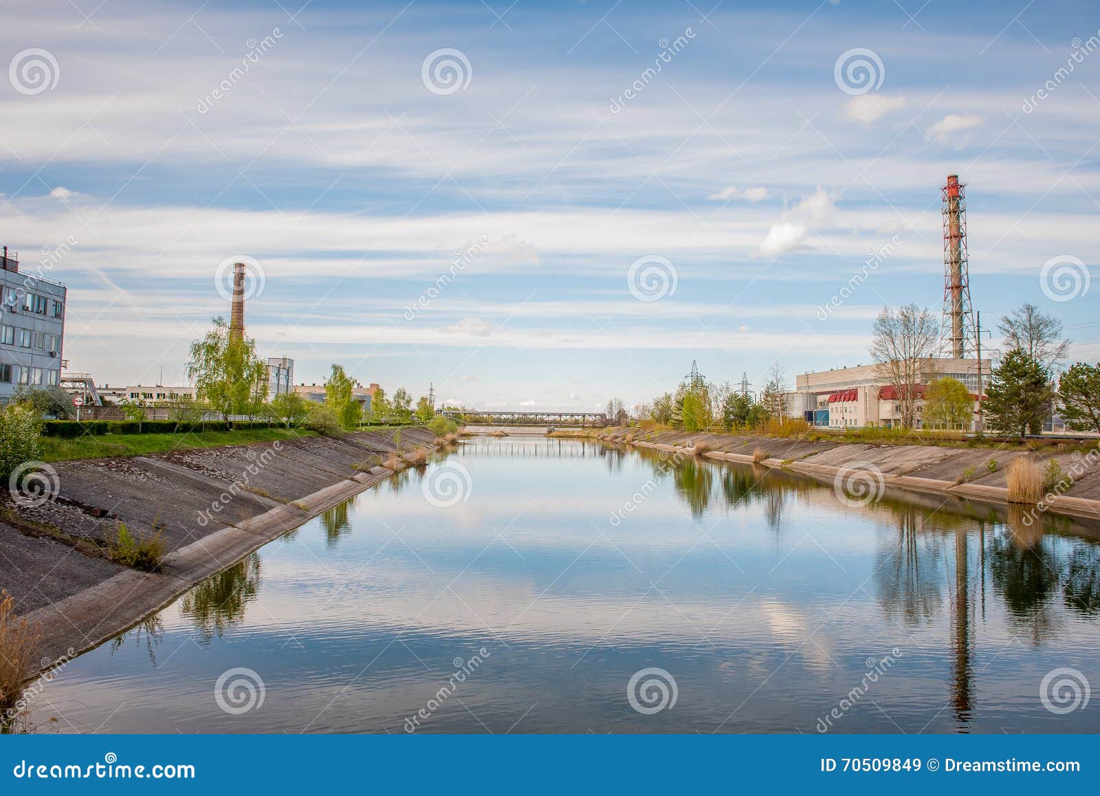 Cooling pond stock image. Image of city, earth, exclusion - 70509849