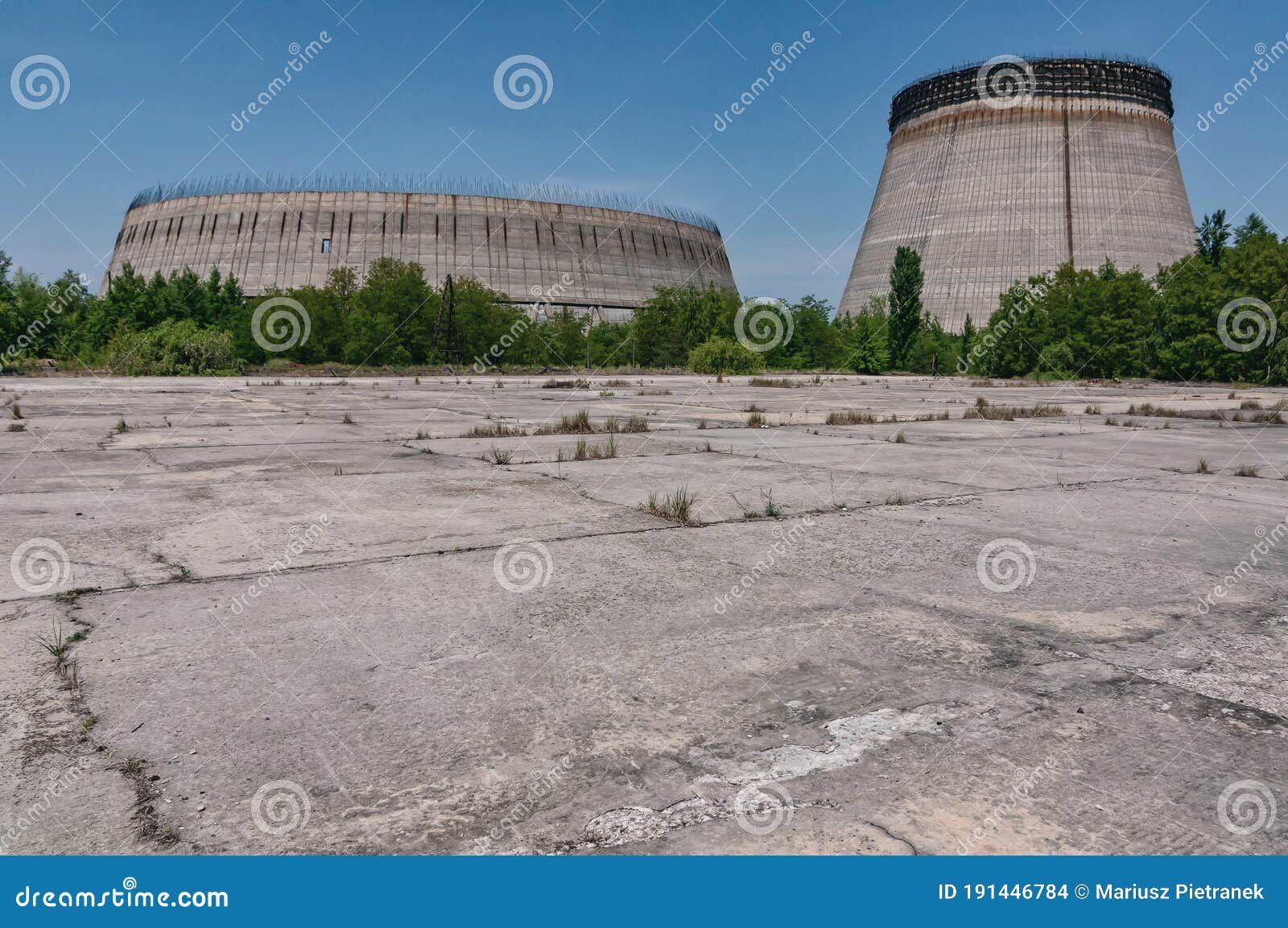Cooling Stack of Reactors Building in Pripyat, Chernobyl Exclusion Zone ...