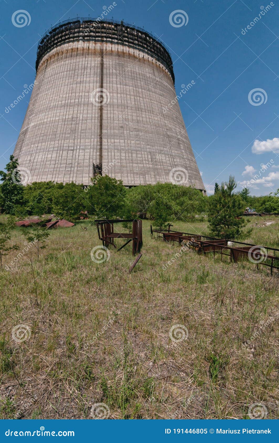Cooling Stack of Reactors Building in Pripyat, Chernobyl Exclusion Zone ...