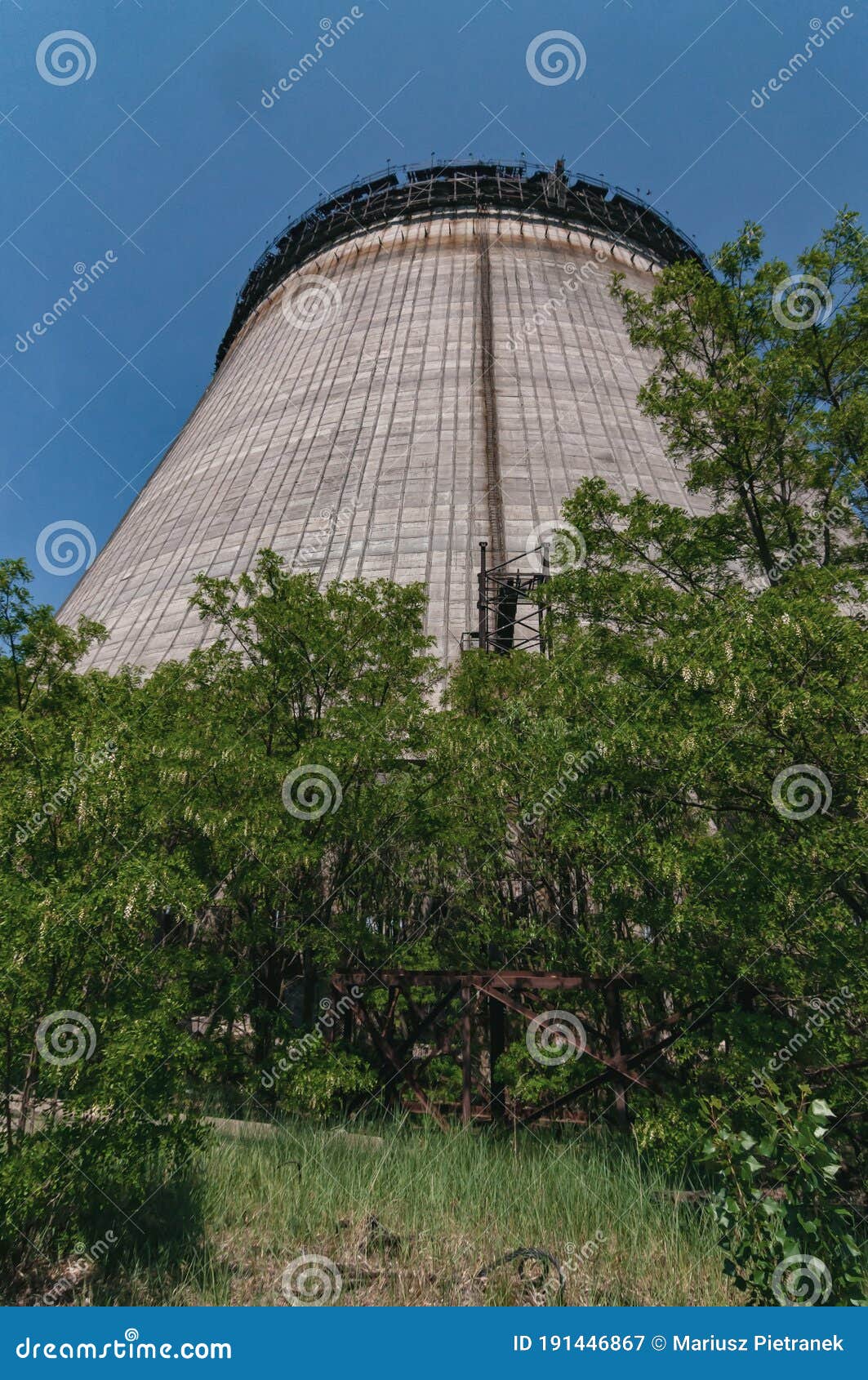 Cooling Stack of Reactors Building in Pripyat, Chernobyl Exclusion Zone ...
